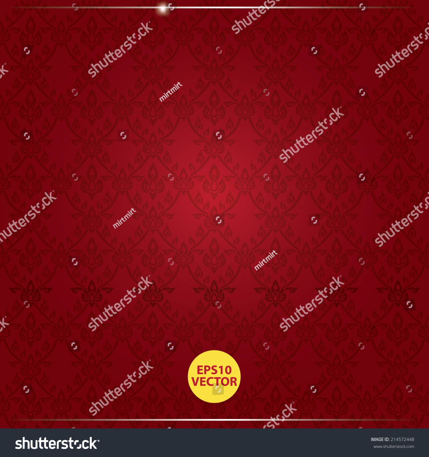Thai Art Patterntraditional Thai Backgroundline Thai 库存矢量图（免版税 ...