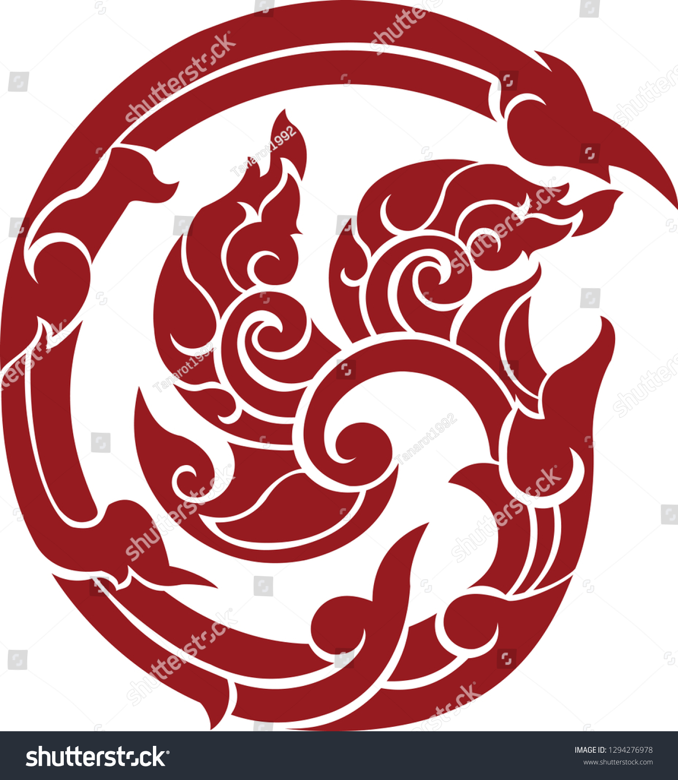 Thai Art Vector 库存矢量图（免版税）1294276978 | Shutterstock