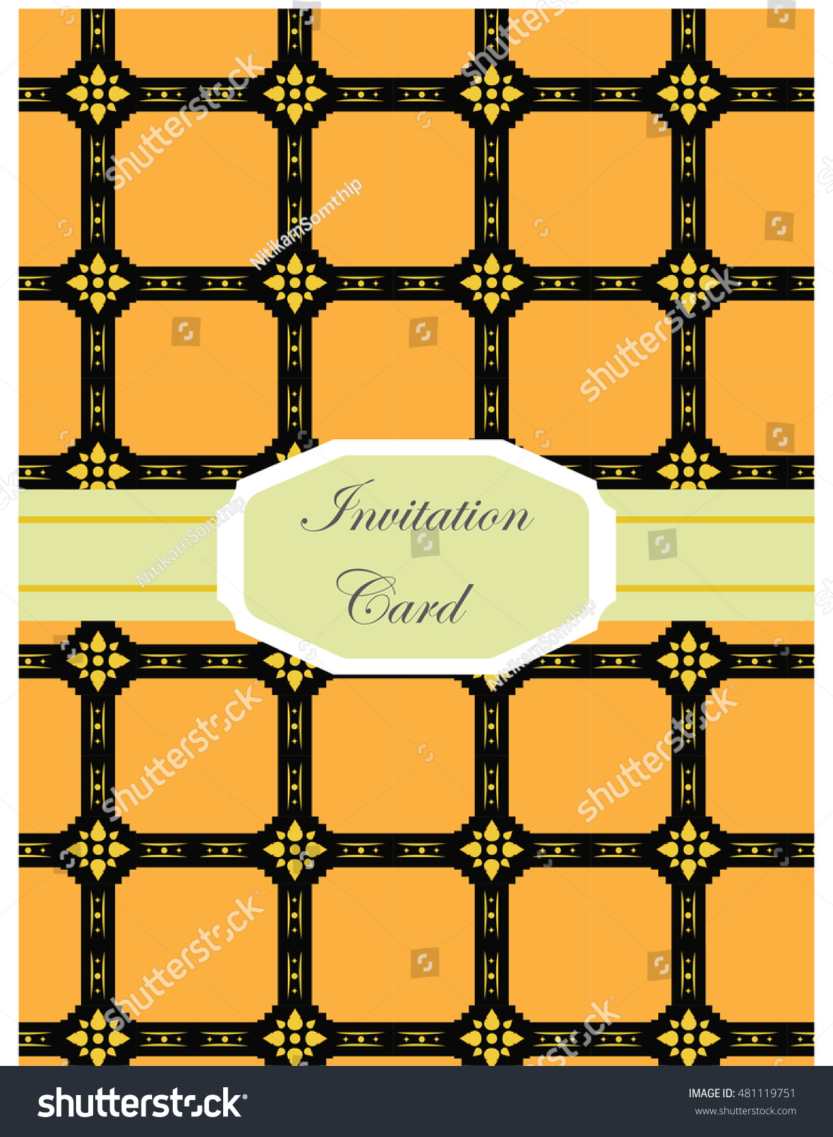 Thai Card Stock Vector (Royalty Free) 481119751 | Shutterstock
