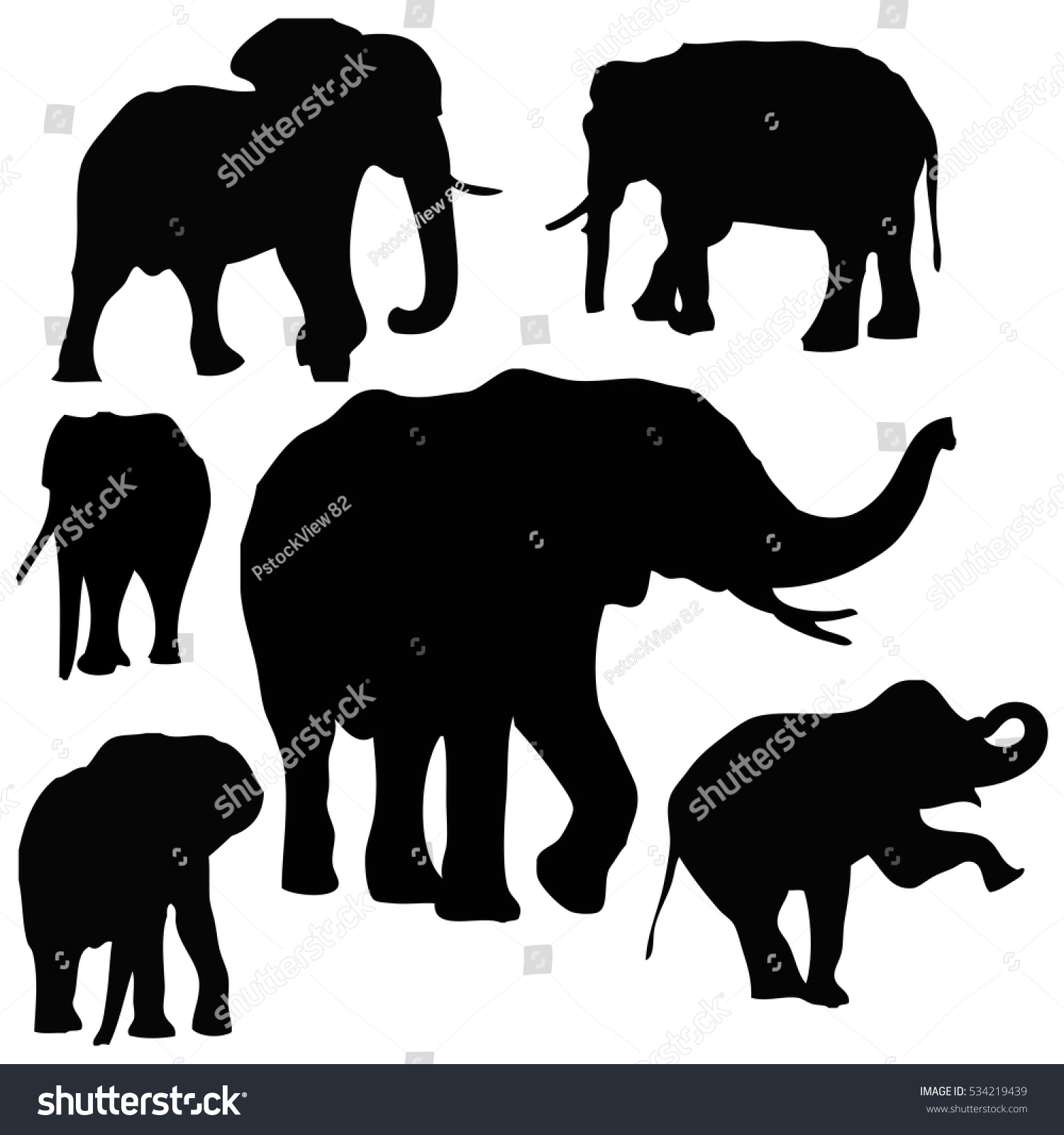2 Elephant vector divide up Images, Stock Photos & Vectors | Shutterstock