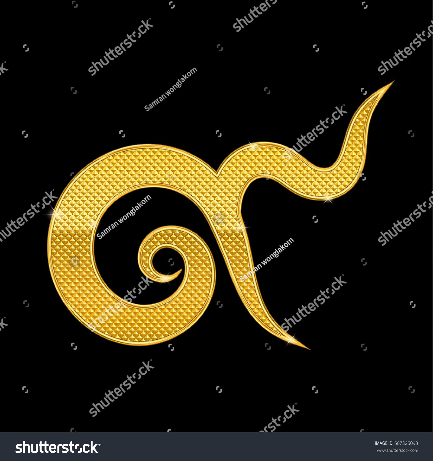 Vektor Stok Thai Nine Number (Tanpa Royalti) 507325093 | Shutterstock
