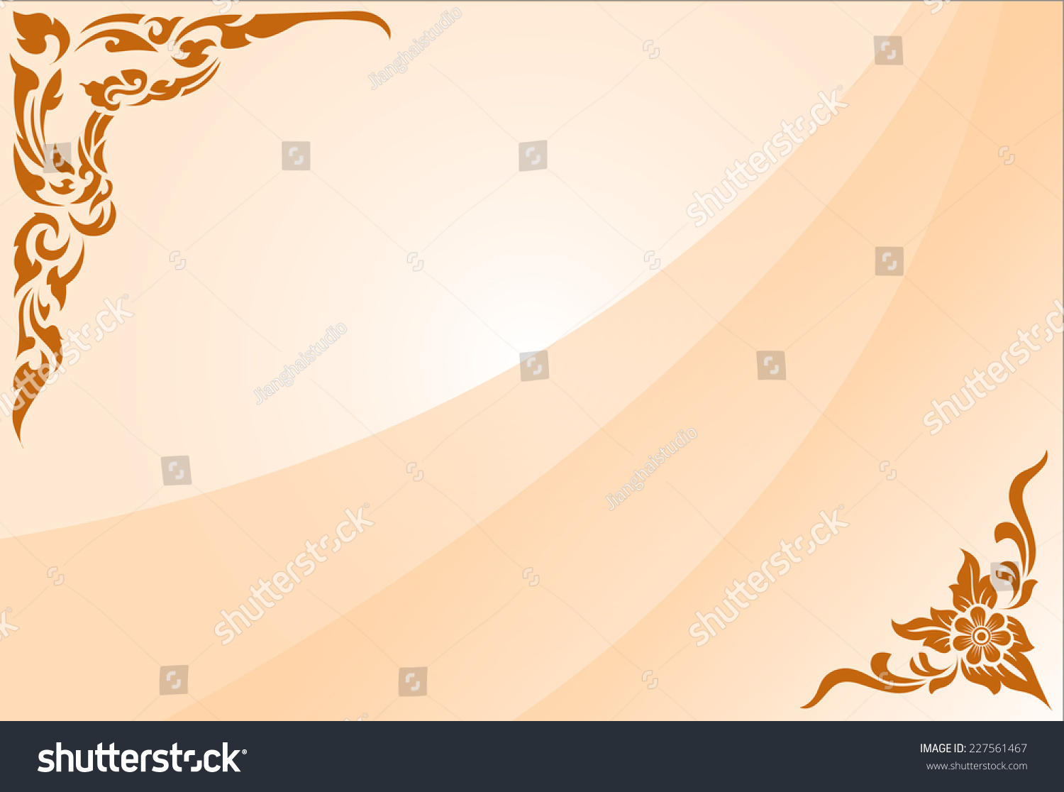 Thai Pattern Frame Backdrop Border Background: стоковая векторная ...