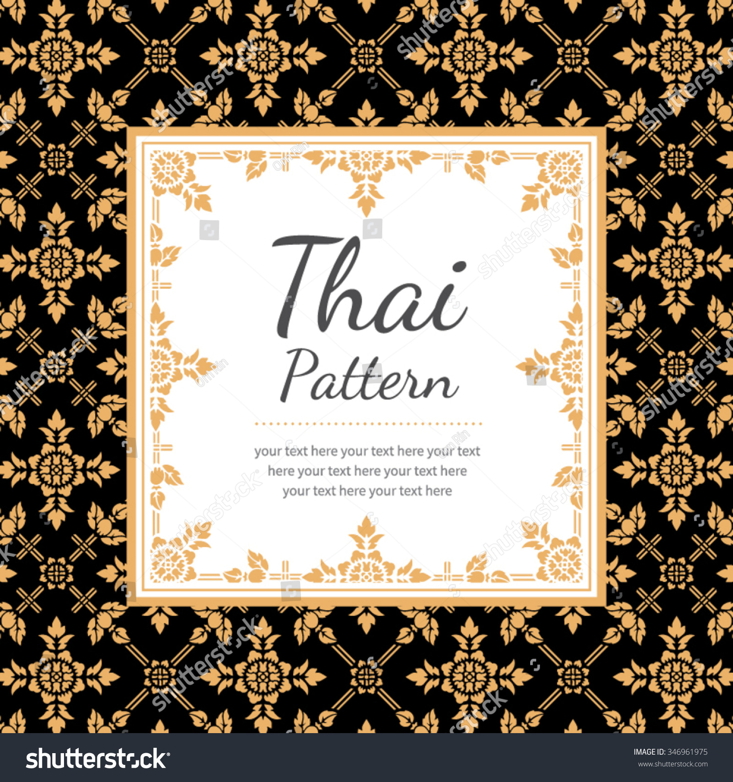 Thai Pattern Template Background: Vector có sẵn (miễn phí bản quyền ...