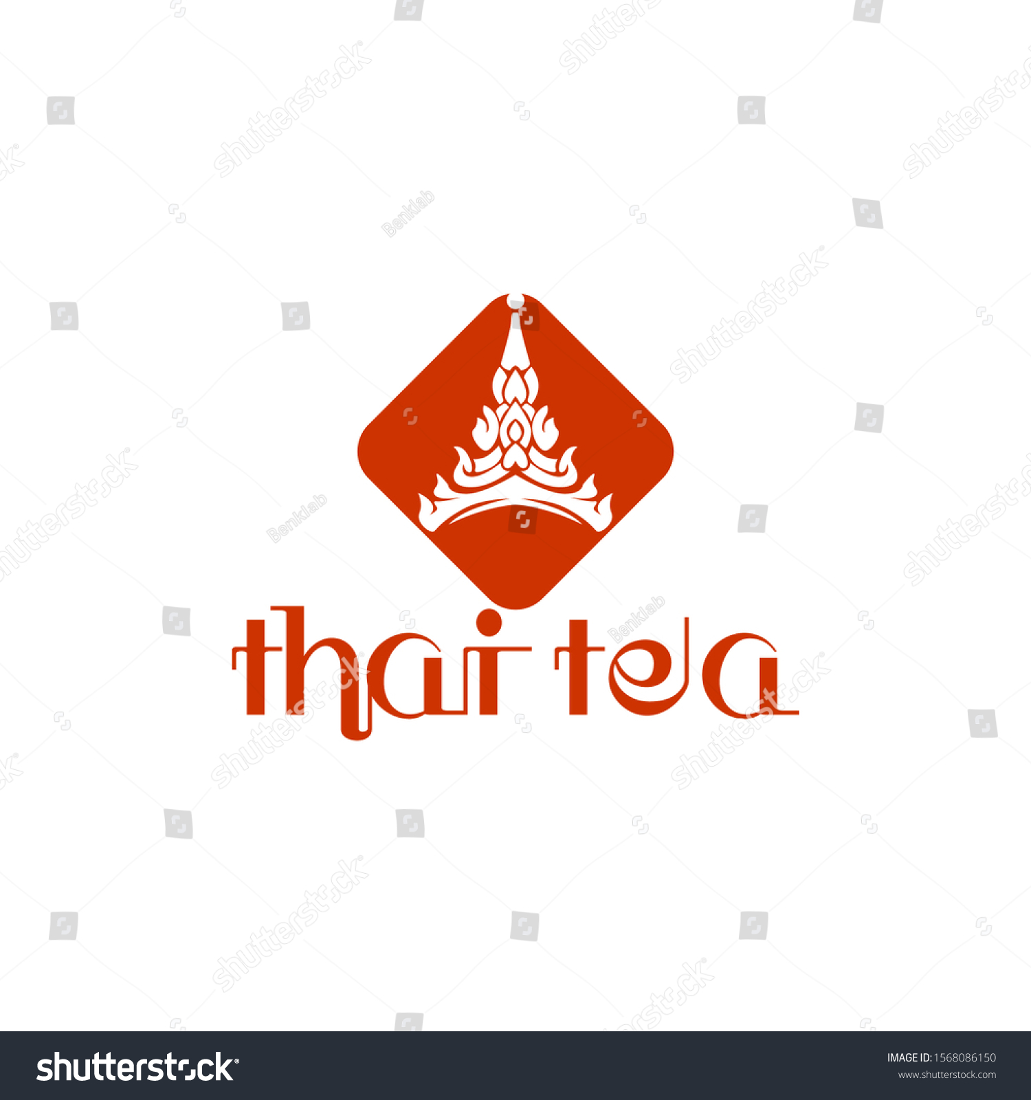 Thai Tea Elephant Logo Design Vector: เวกเตอร์สต็อก (ปลอดค่าลิขสิทธิ์ ...