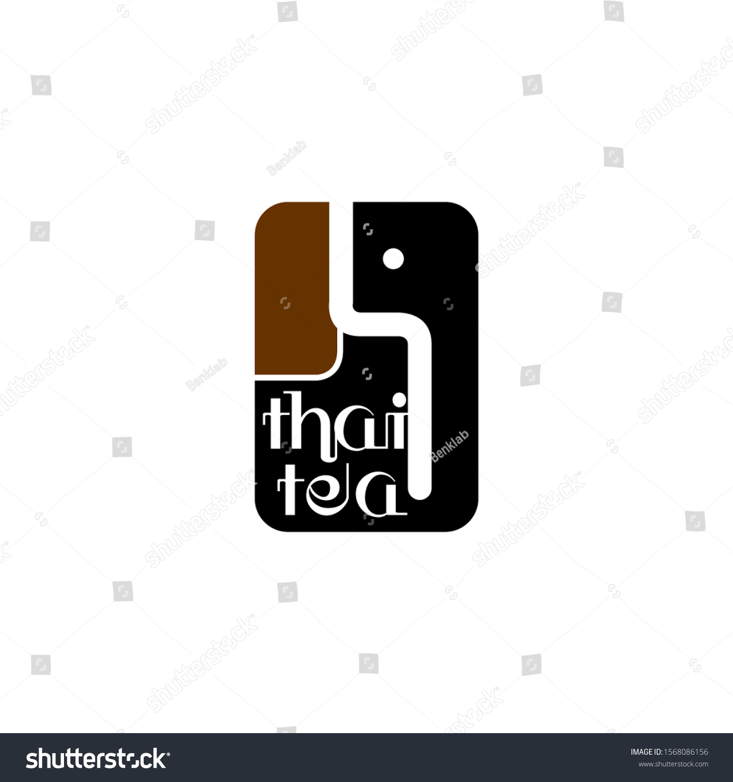 Thai Tea Elephant Logo Design Vector Stock Vector (Royalty Free ...