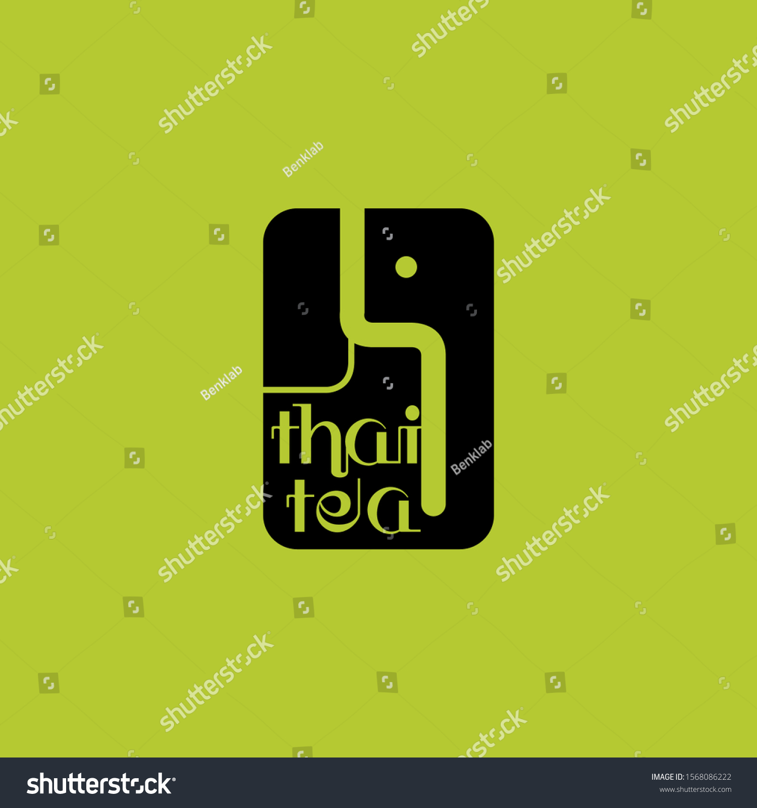 Thai Tea Elephant Logo Design Vector Stock Vector (Royalty Free) 1568086222