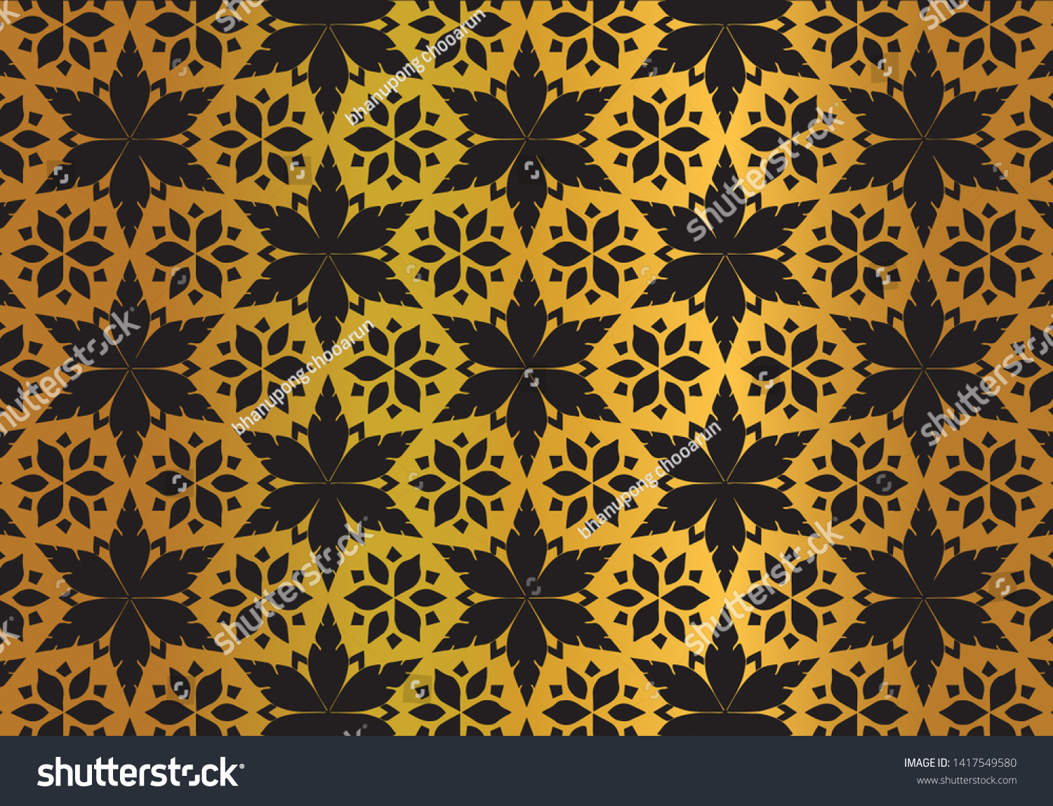 Thai Traditional Pattern Decorative Vector: vector de stock (libre de ...