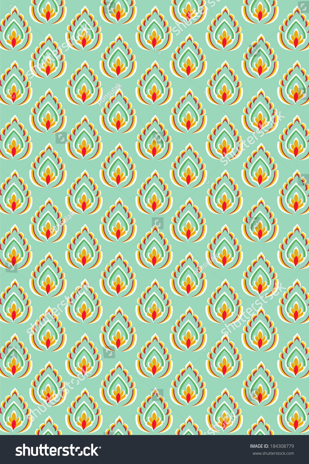 Thai Traditional Style Art Pattern Stock Vector (Royalty Free ...