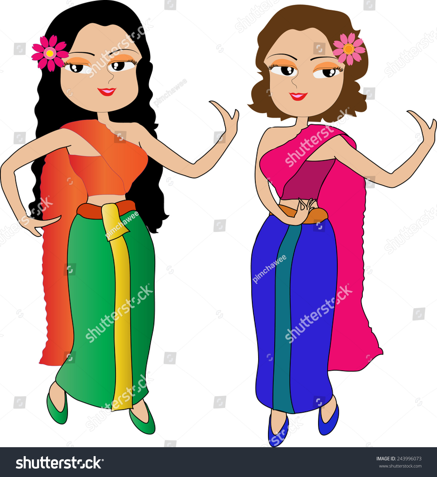 Thai Dancer Clipart
