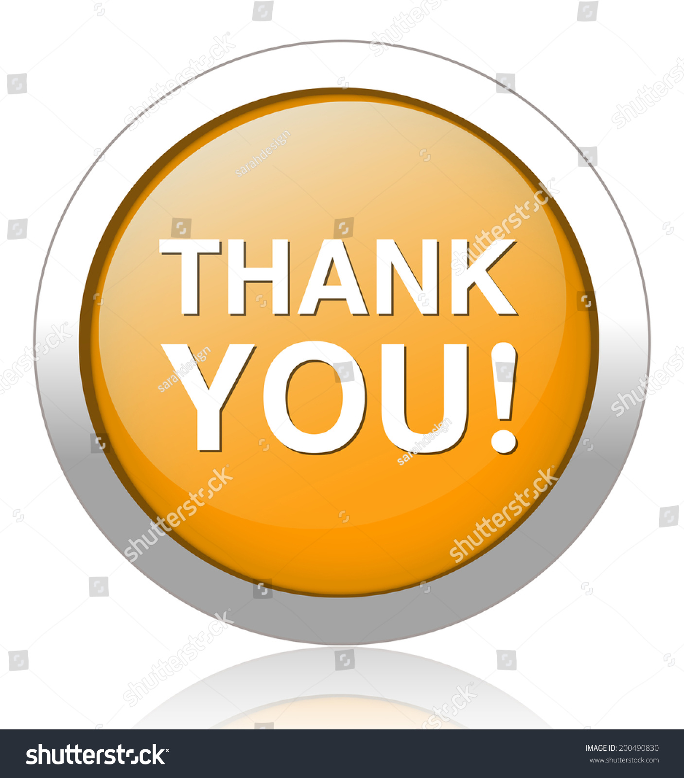 Thank You Button Stock Vector (Royalty Free) 200490830 | Shutterstock