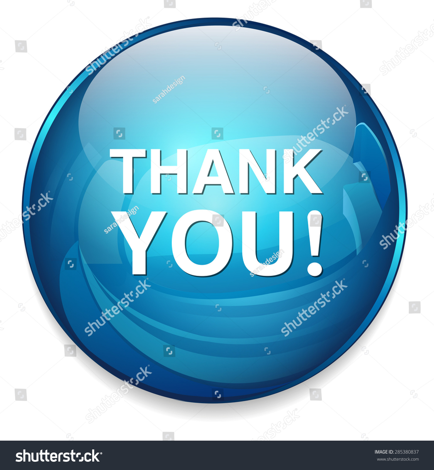Thank You Button Stock Vector (Royalty Free) 285380837 | Shutterstock
