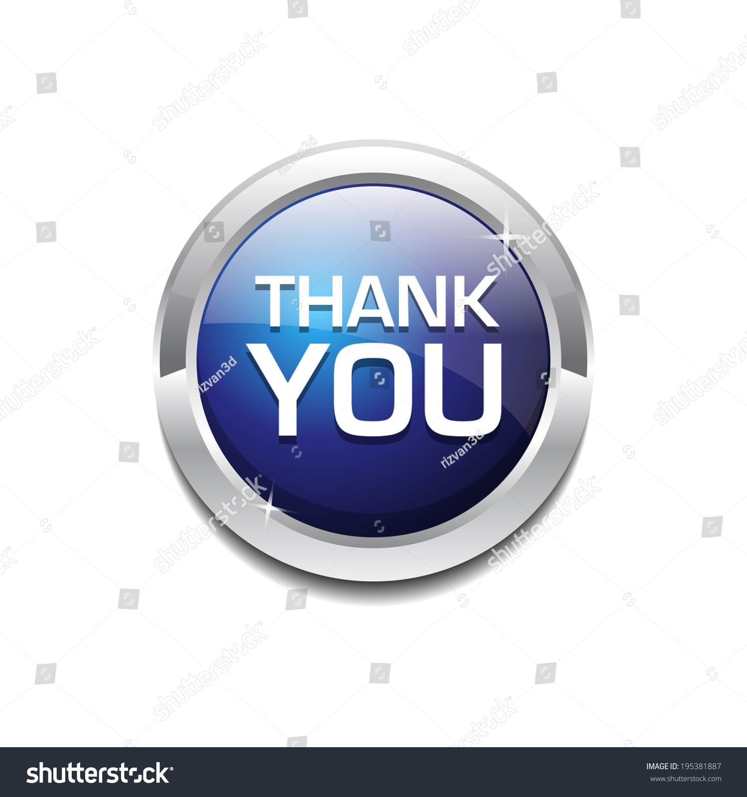 Thank You Glossy Shiny Circular Vector Stock Vector (Royalty Free ...