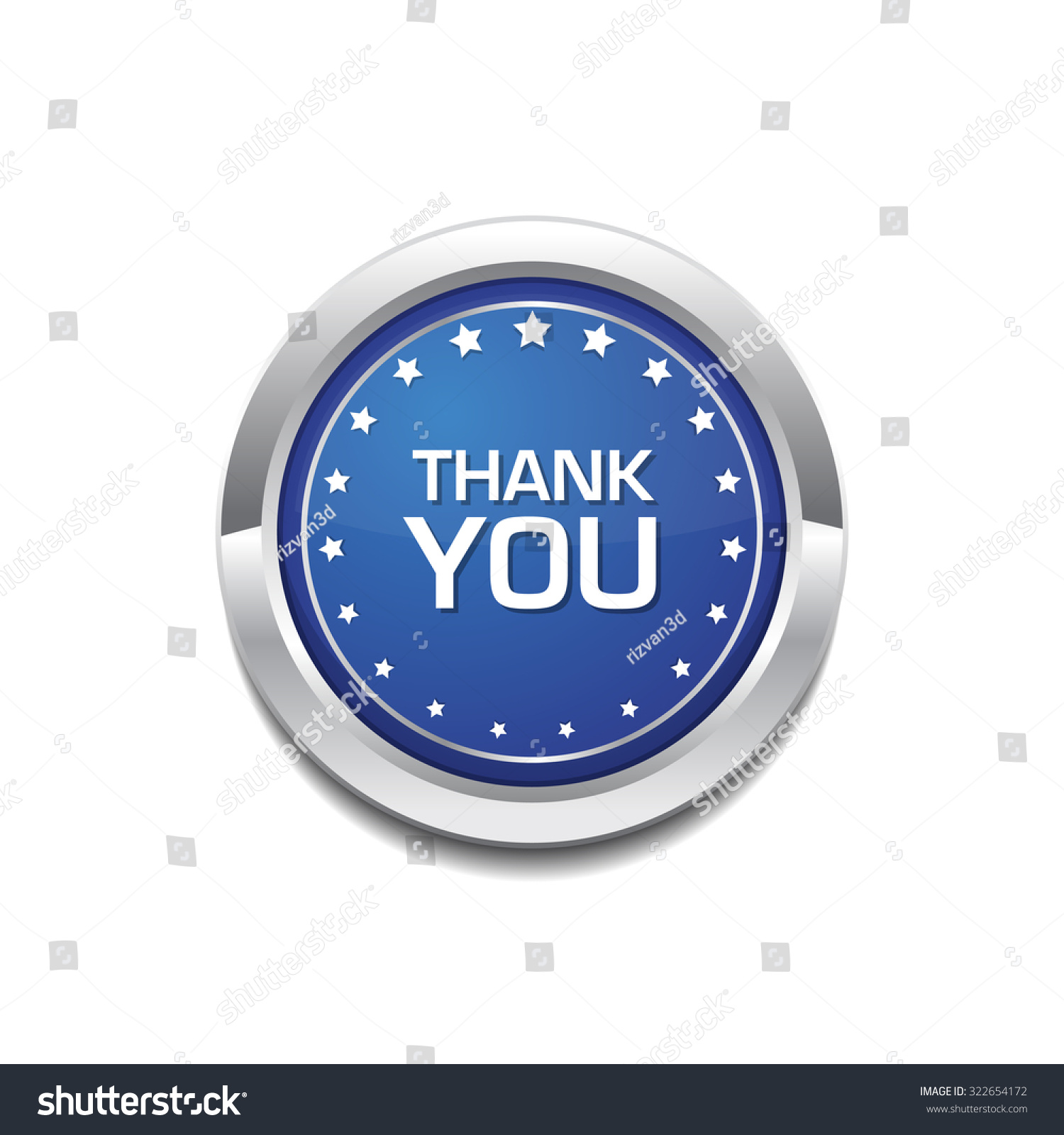 Thank You Glossy Shiny Circular Vector Stock Vector (Royalty Free ...