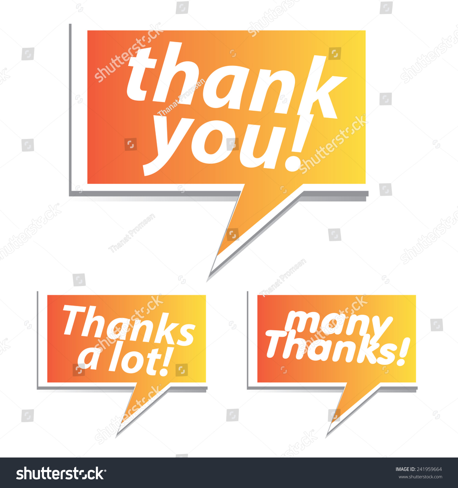 Thank You Grateful Bubbles Vector Stock Vector (Royalty Free) 241959664 ...