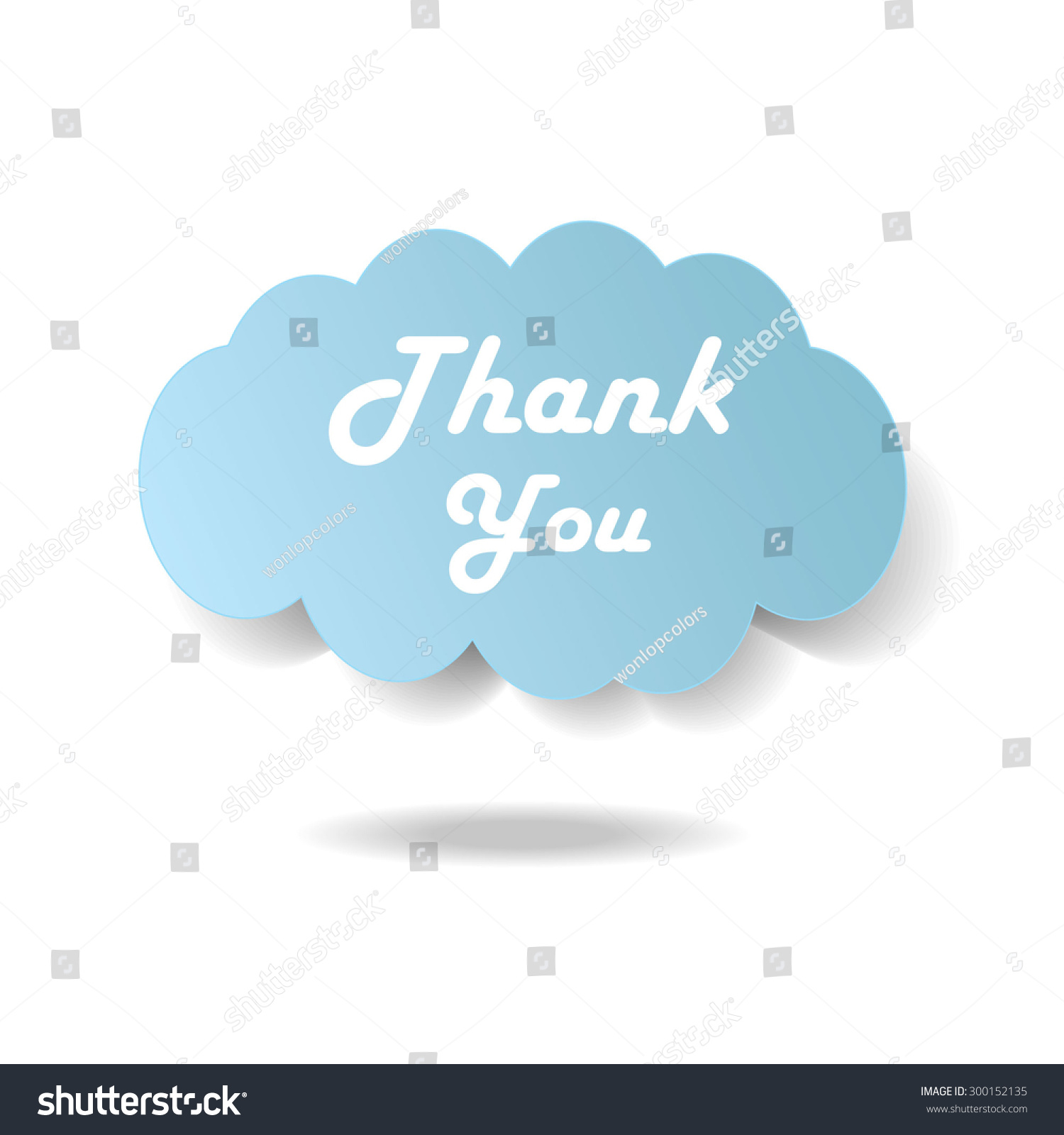 Thank You Grateful Bubbles Vector Stock Vector (Royalty Free) 300152135