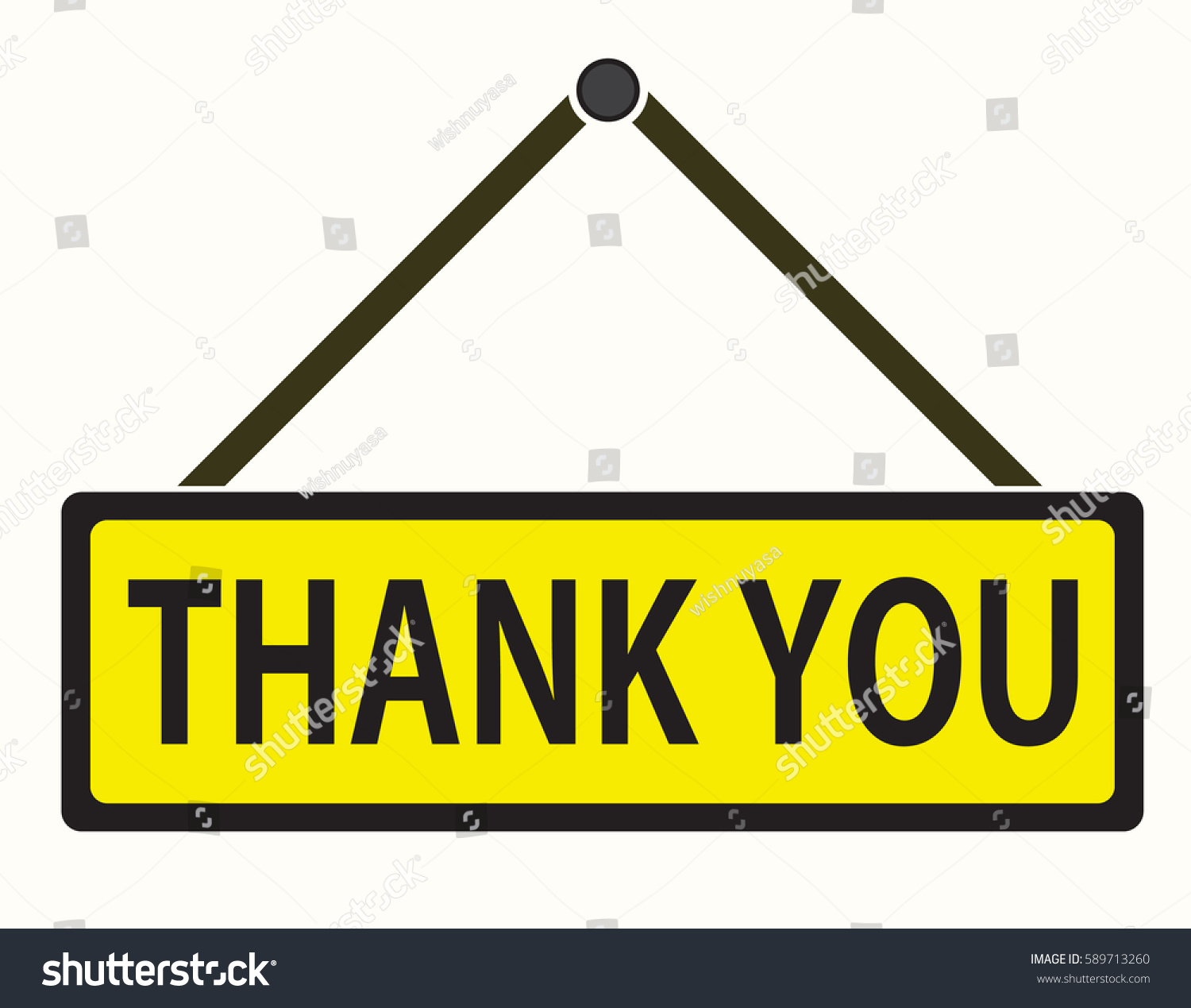 Thank You Vector Icon Logo Stock Vector (Royalty Free) 589713260