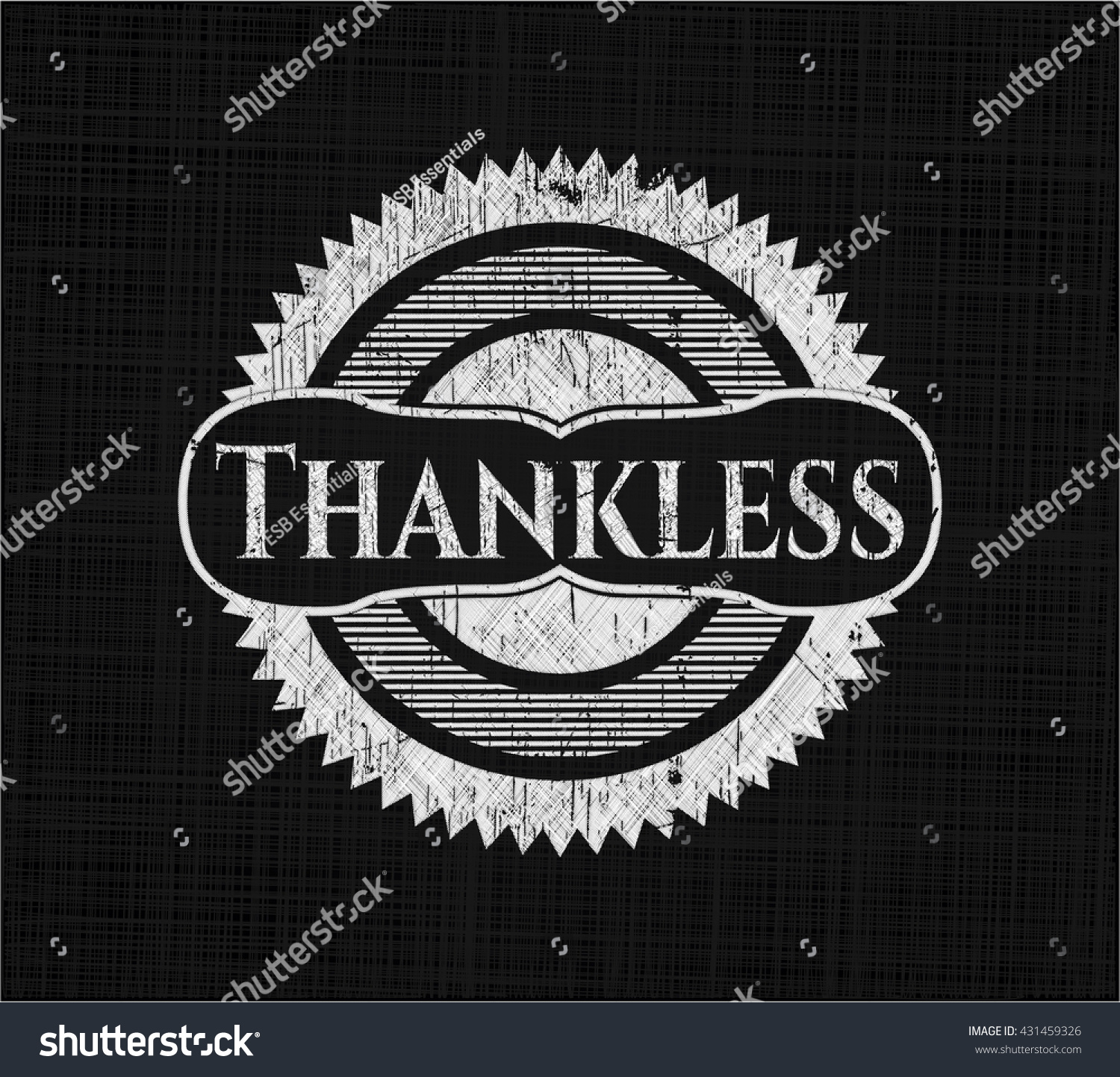 Thankless Chalkboard Texture Stock Vector (Royalty Free) 431459326 ...