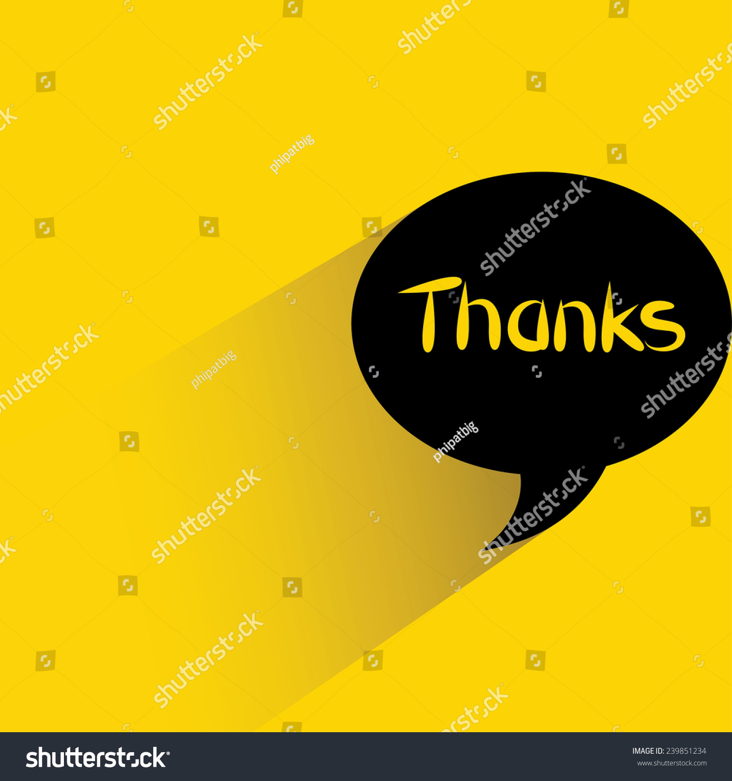 Thanks Stock Vector (Royalty Free) 239851234 | Shutterstock