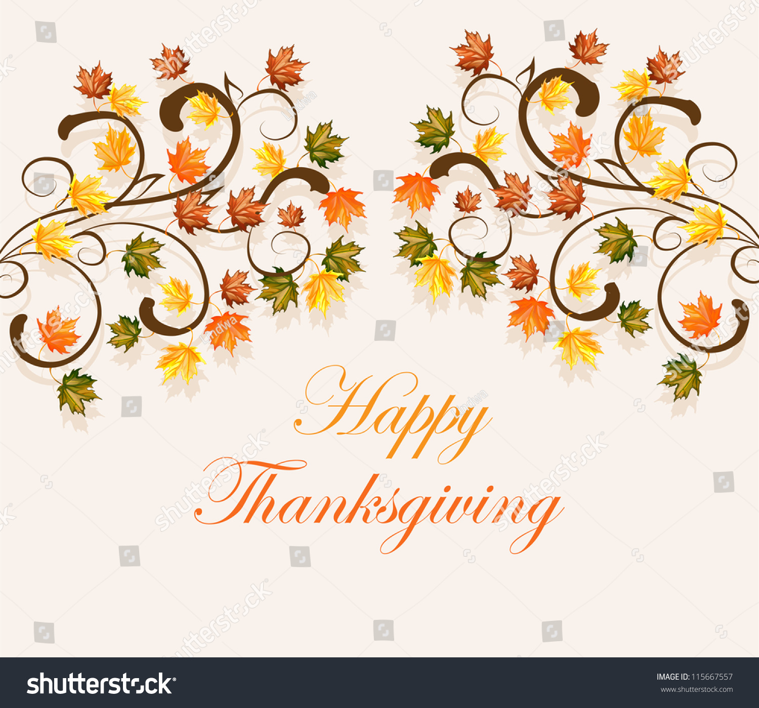 Thanksgiving Design Stock Vector 115667557 - Shutterstock