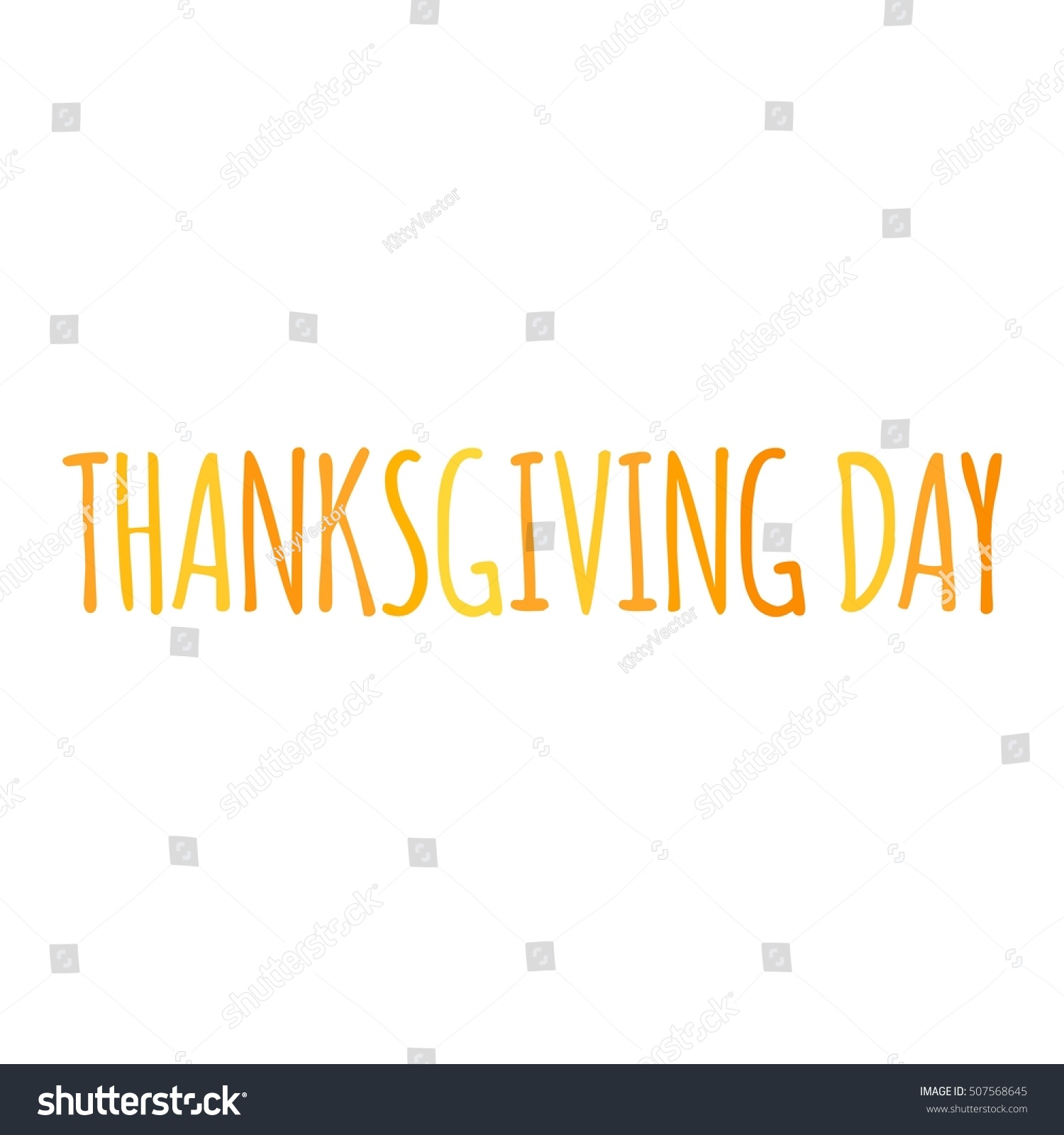 Thanksgiving Text Vector Illustration Stock Vector (Royalty Free ...