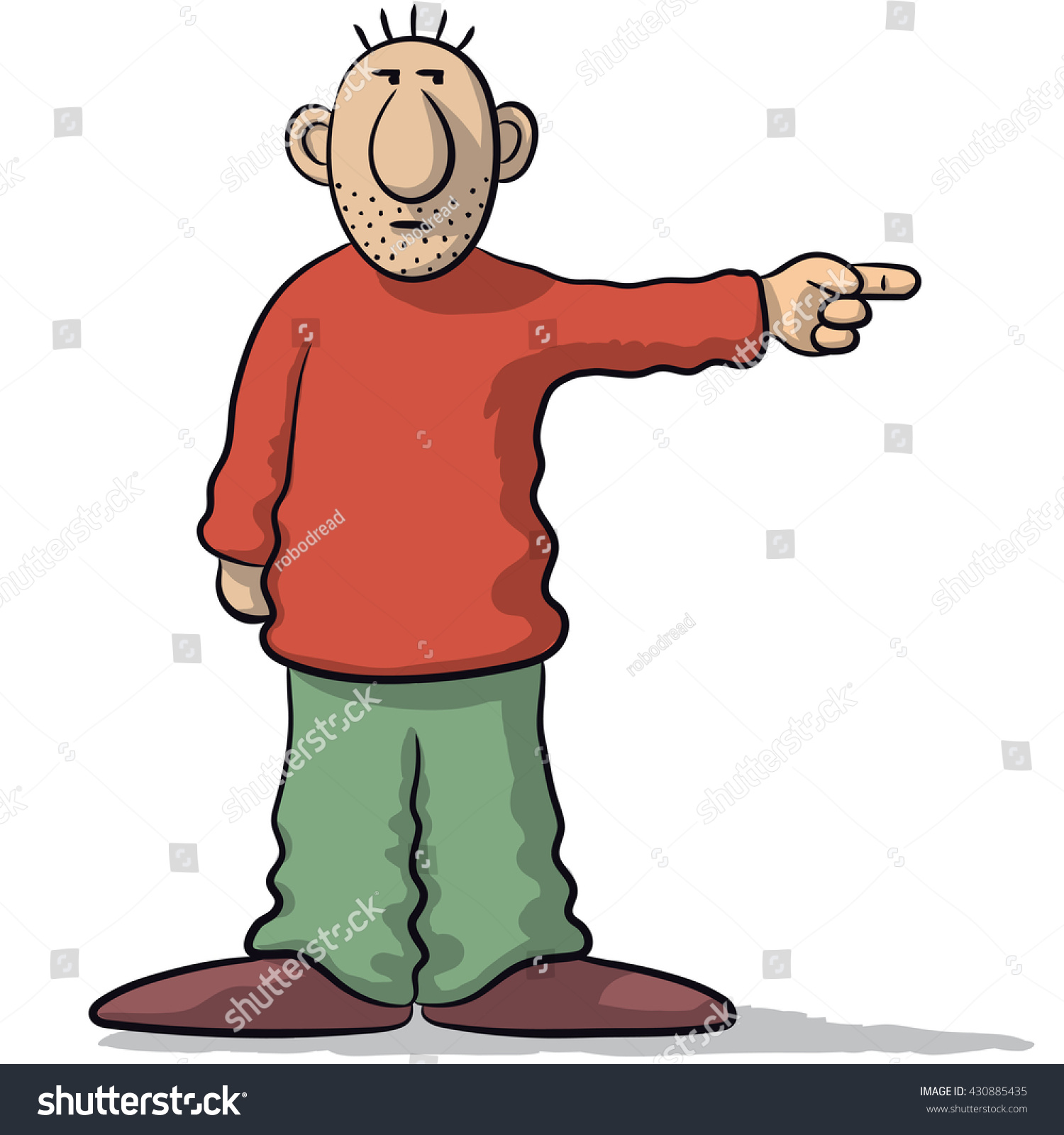 That Character Indicates Suspicious Look Stock Vector (Royalty Free ...