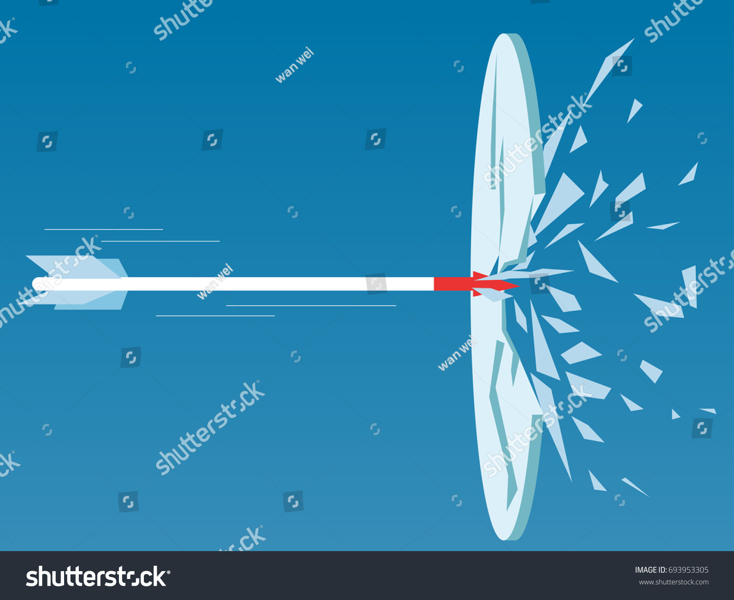 1,062 Arrow through target Images, Stock Photos & Vectors | Shutterstock