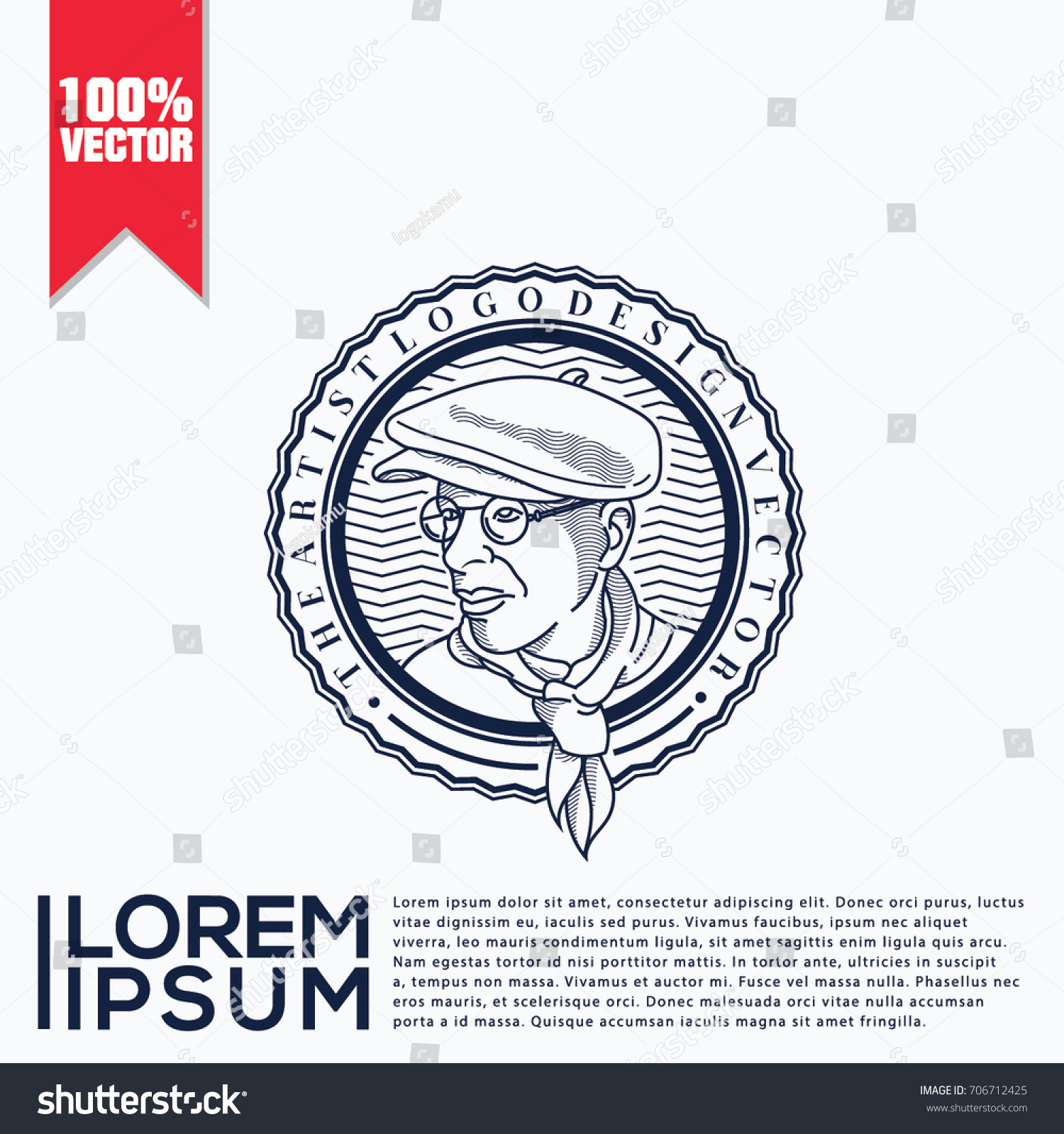 Artist Logo Vector: เวกเตอร์สต็อก (ปลอดค่าลิขสิทธิ์) 706712425 ...