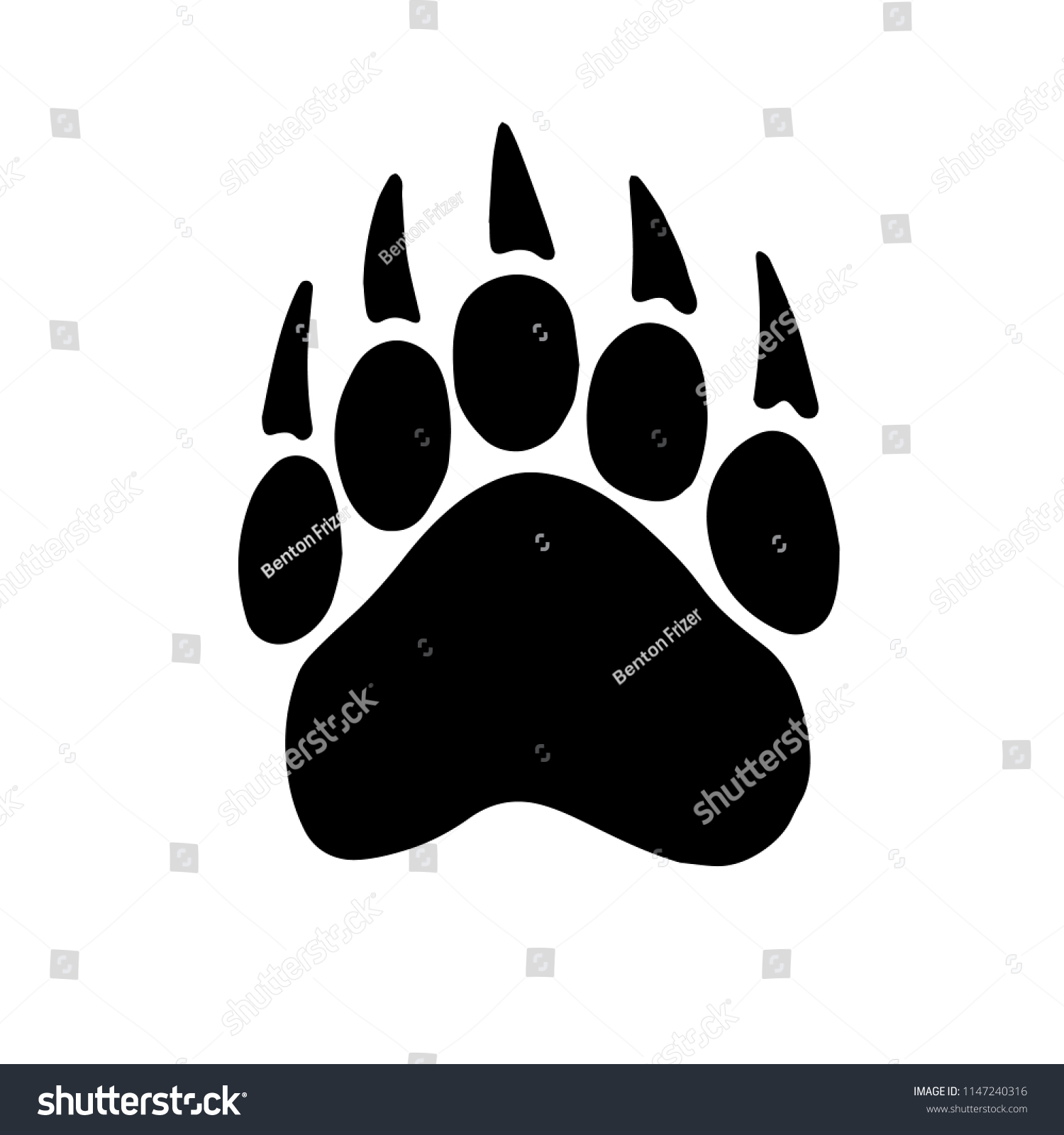 38,651 Bear paws Stock Vectors, Images & Vector Art | Shutterstock