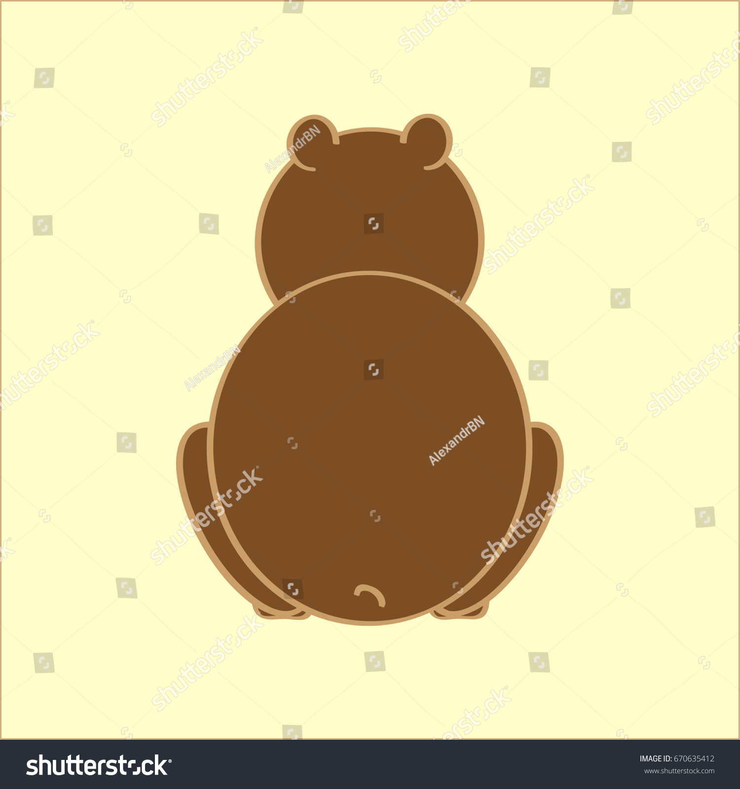 907 Back bear head Images, Stock Photos & Vectors | Shutterstock