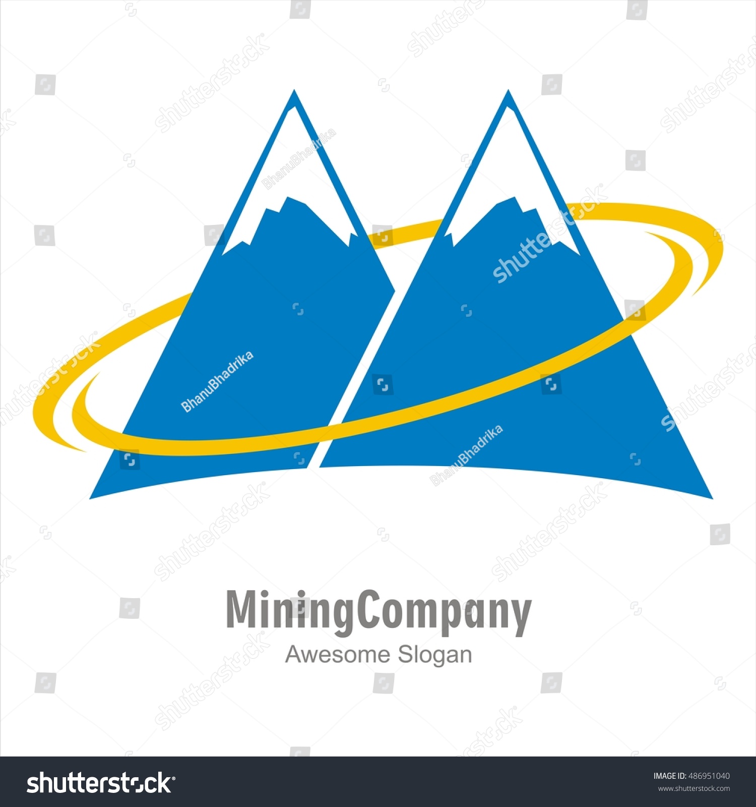 Best Mining Logo Template Stock Vector (Royalty Free) 486951040