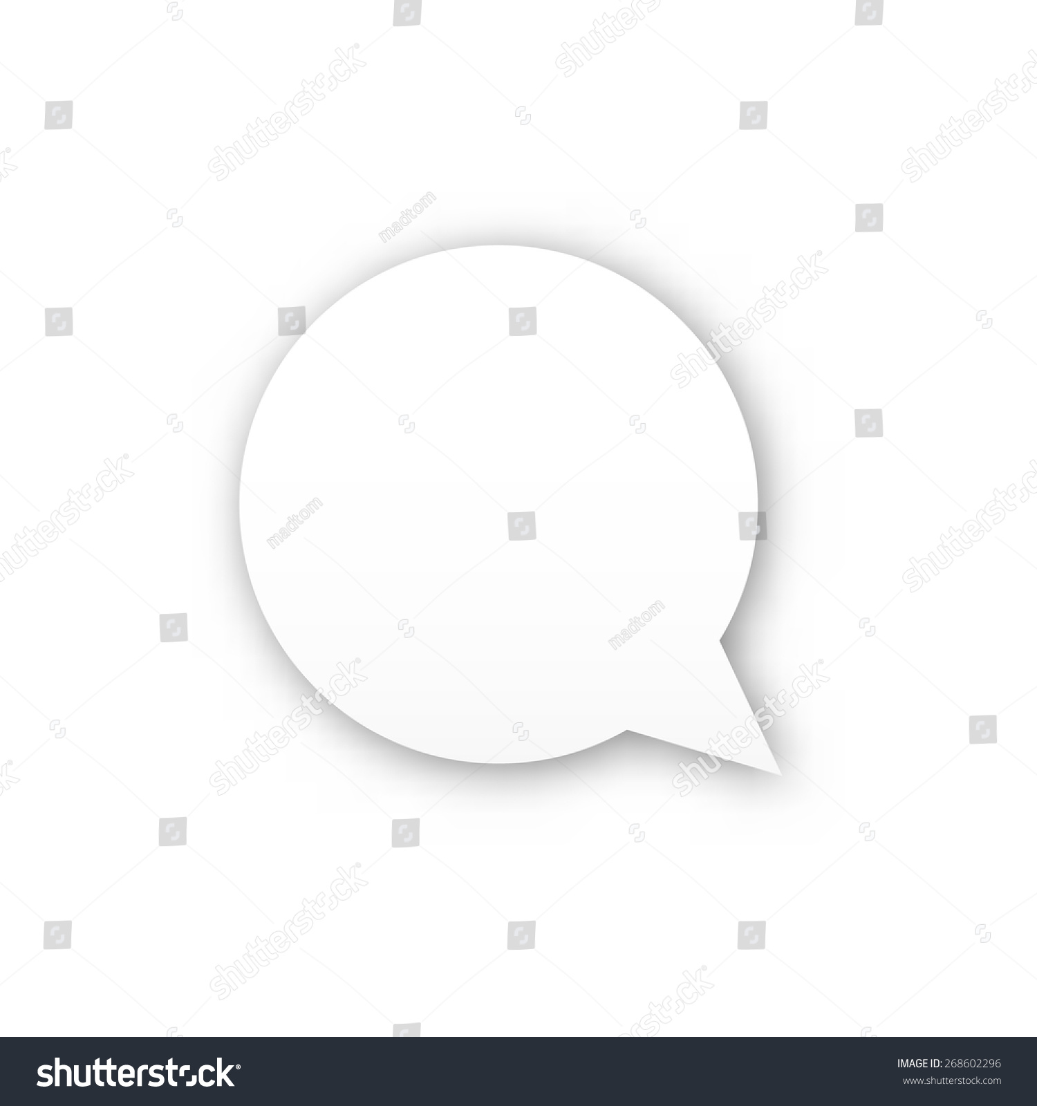 Blank White Bubble Icon Bubble Comment: เวกเตอร์สต็อก (ปลอดค่าลิขสิทธิ์ ...