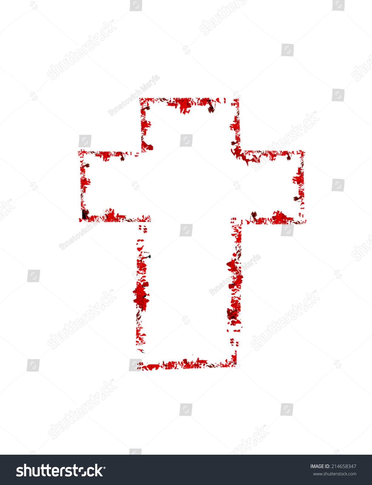 Bloody Cross Vector Stock Vector (Royalty Free) 214658347 | Shutterstock