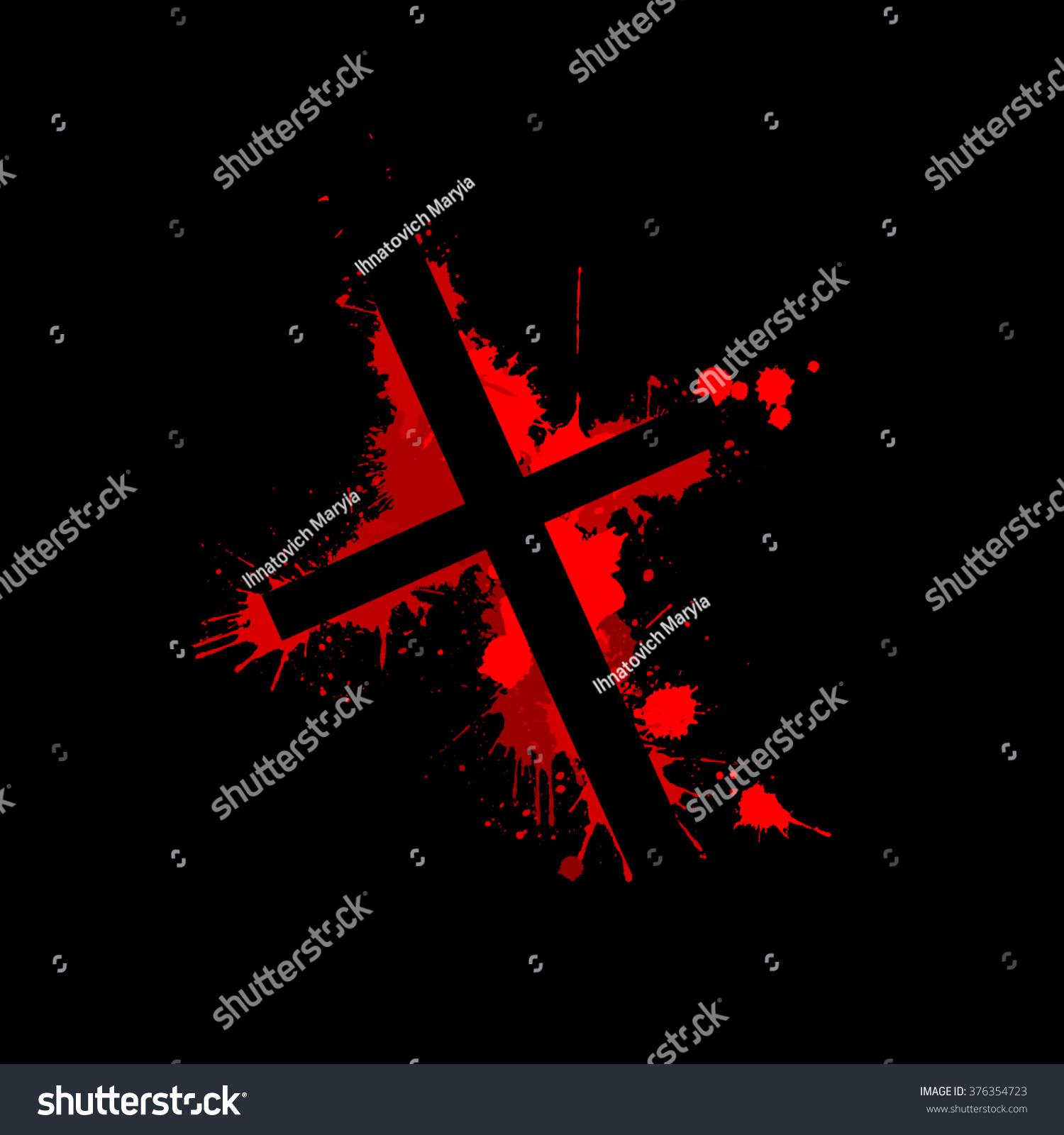 Bloody Cross Tattoos