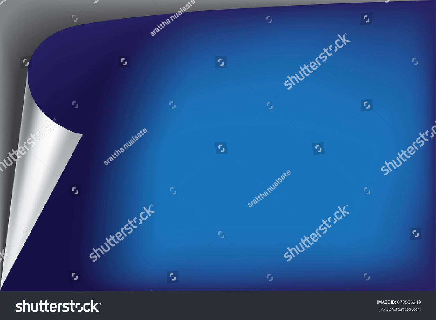 Blue Paper Roll Background Stock Vector (Royalty Free) 670555249 ...