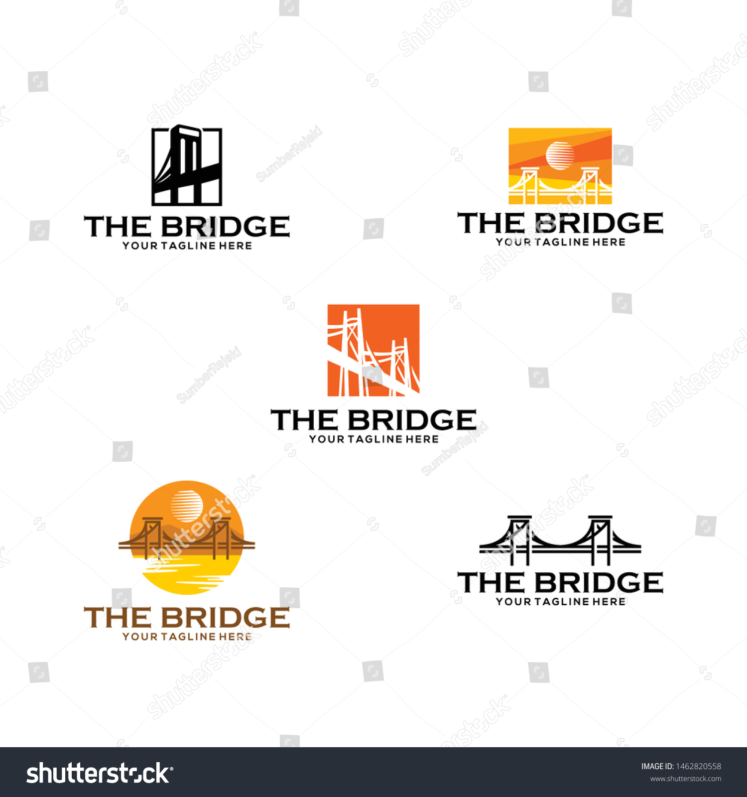 Bridge Logo Design Vector Stock Vector (Royalty Free) 1462820558 ...