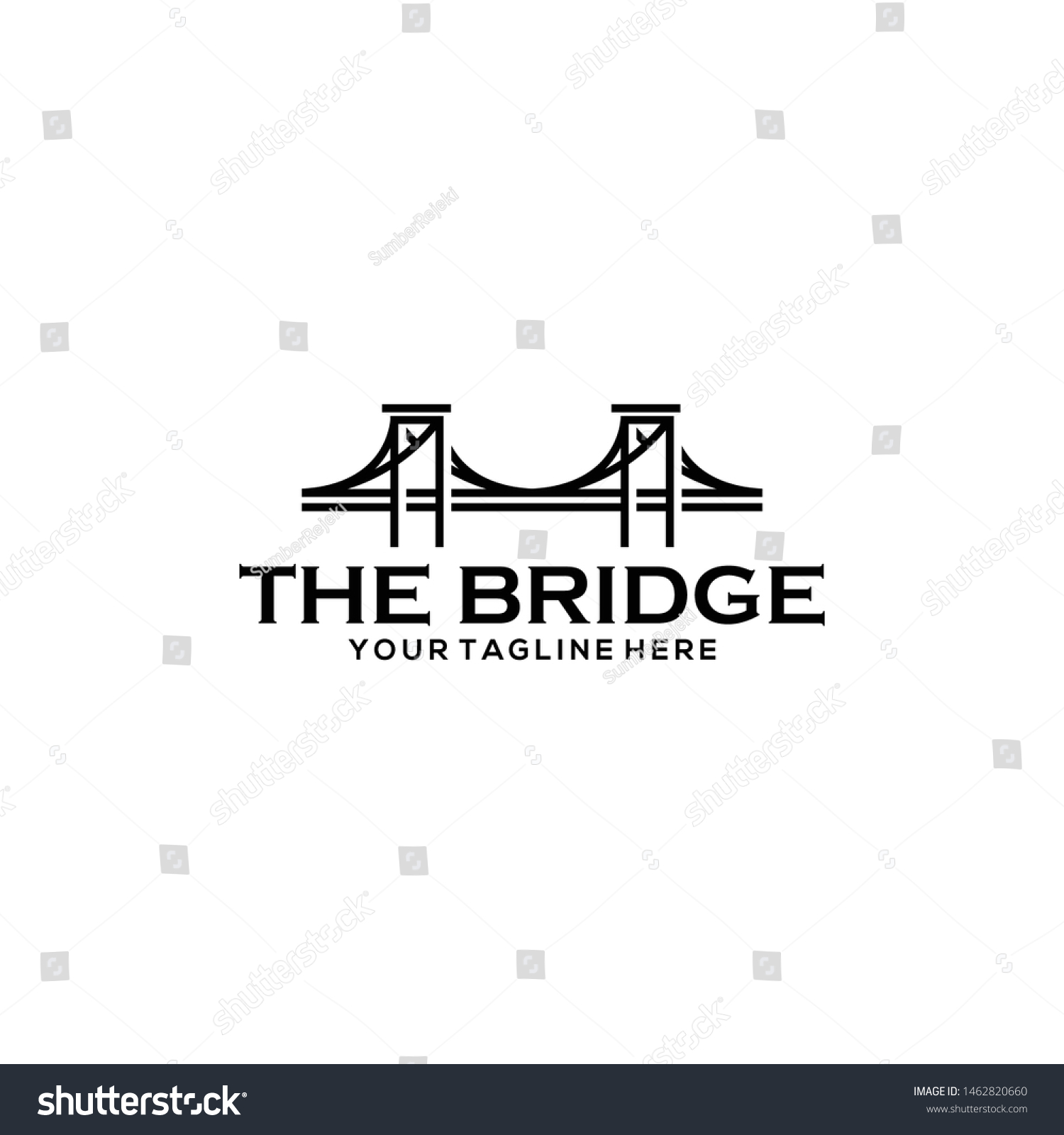 Bridge Logo Design Vector Stock Vector (Royalty Free) 1462820660 ...