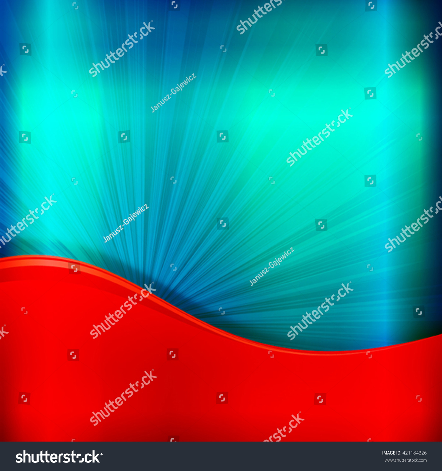 Bright Square Background Blue Light Rays Stock Vector (Royalty Free ...