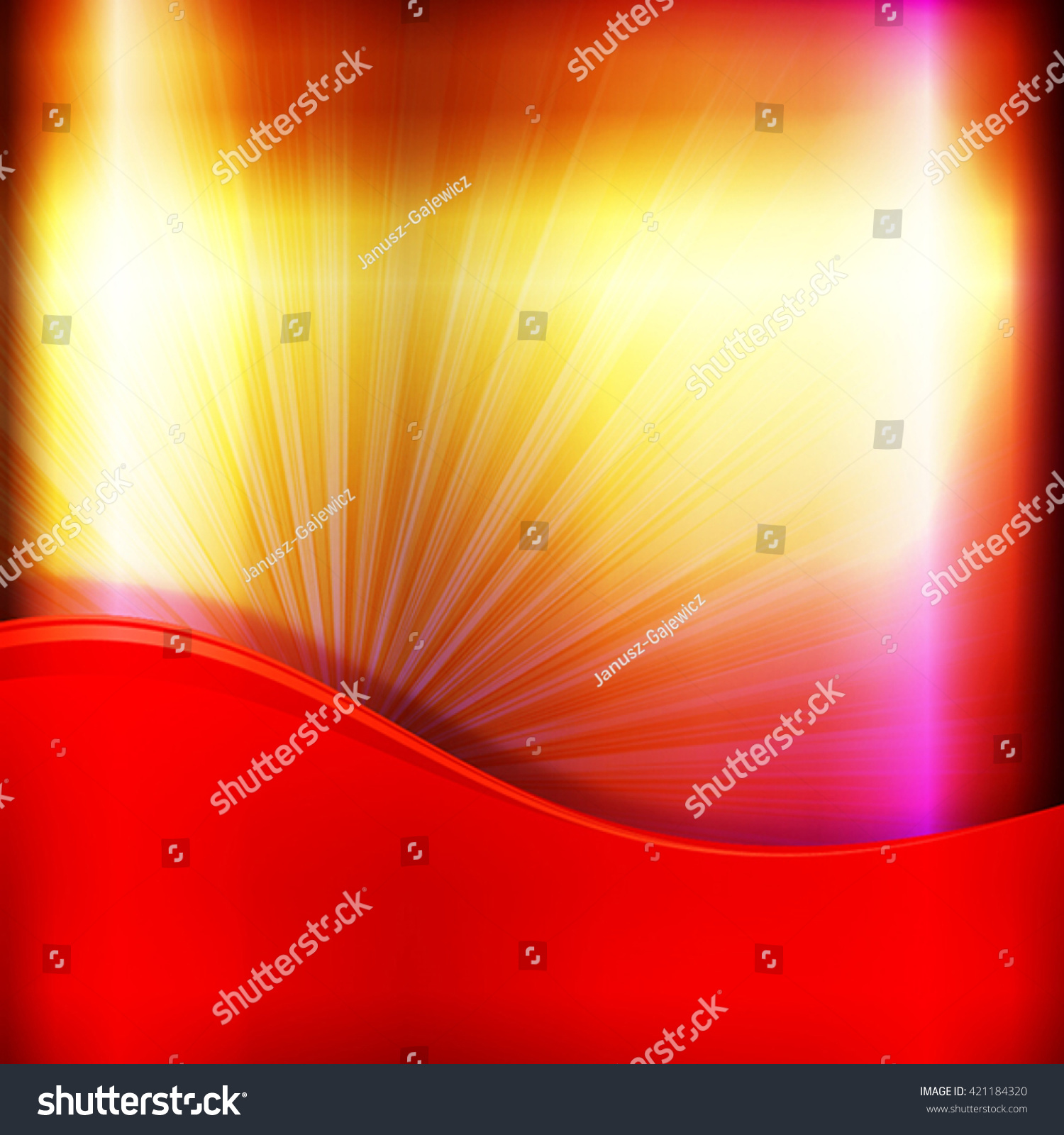 Bright Square Background Light Rays Stock Vector (Royalty Free ...