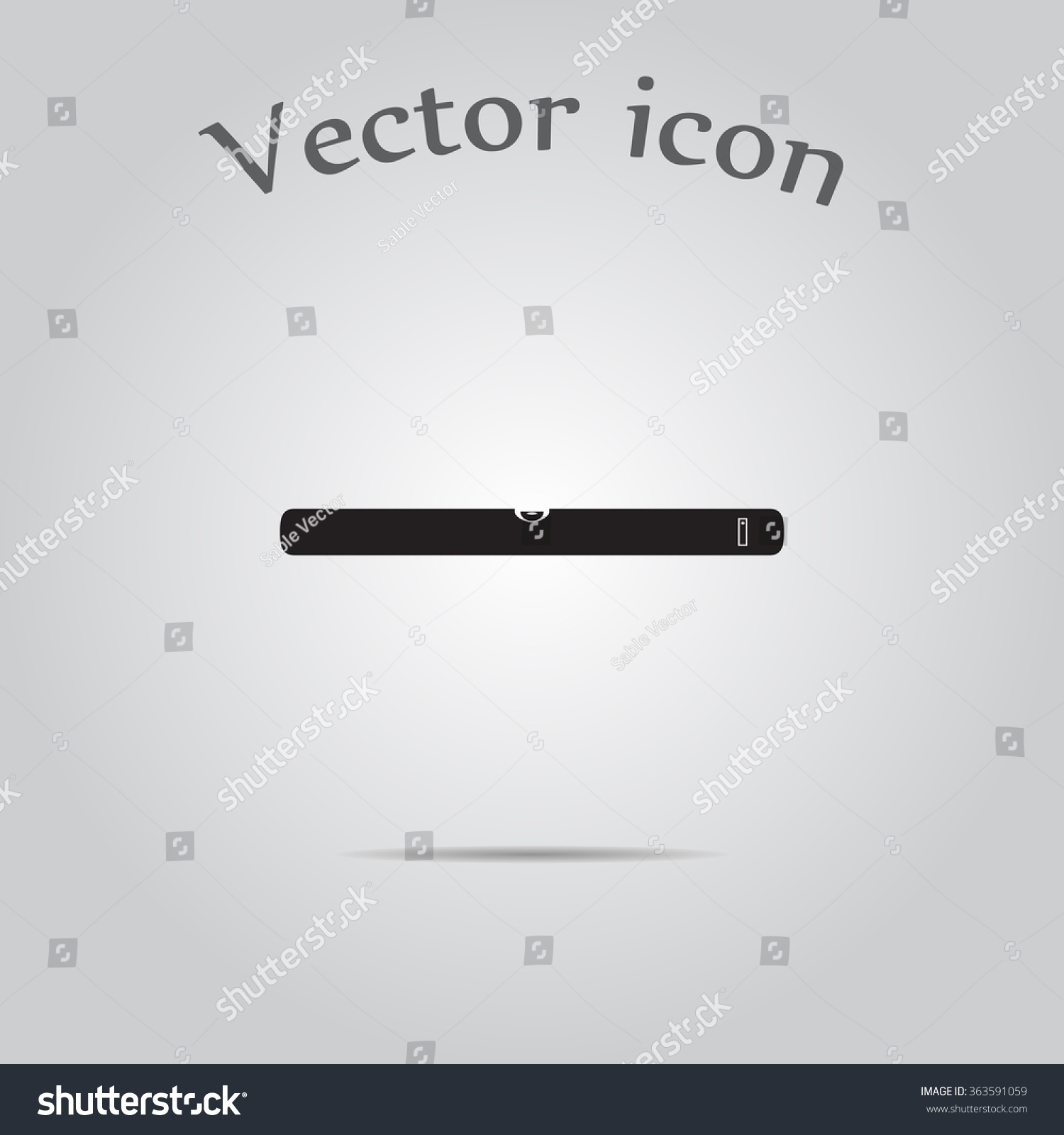 Building Level Icon Bubble Level Symbol Stock Vector (Royalty Free ...