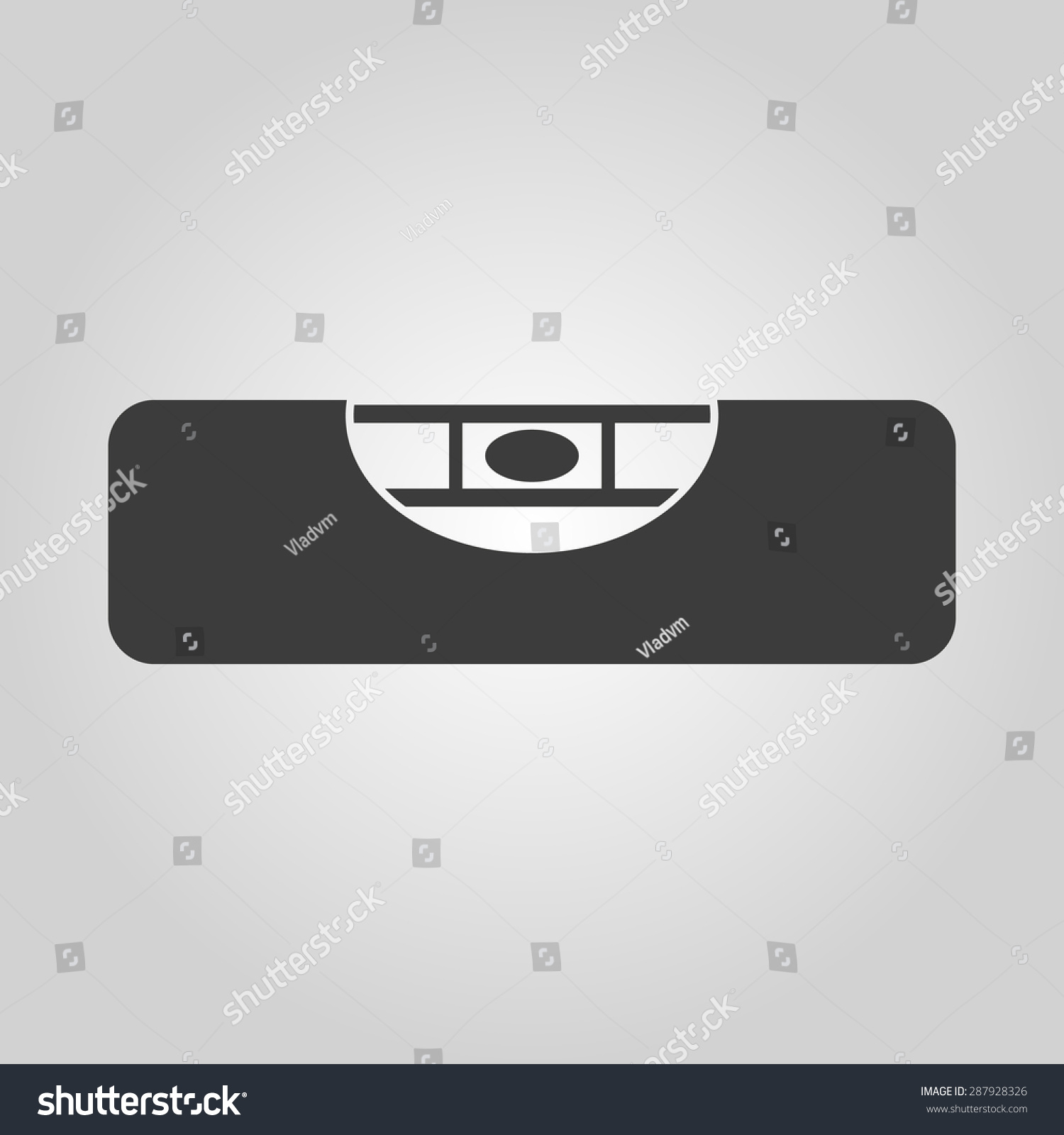 Building Level Icon Bubble Level Symbol Stock Vector (Royalty Free ...