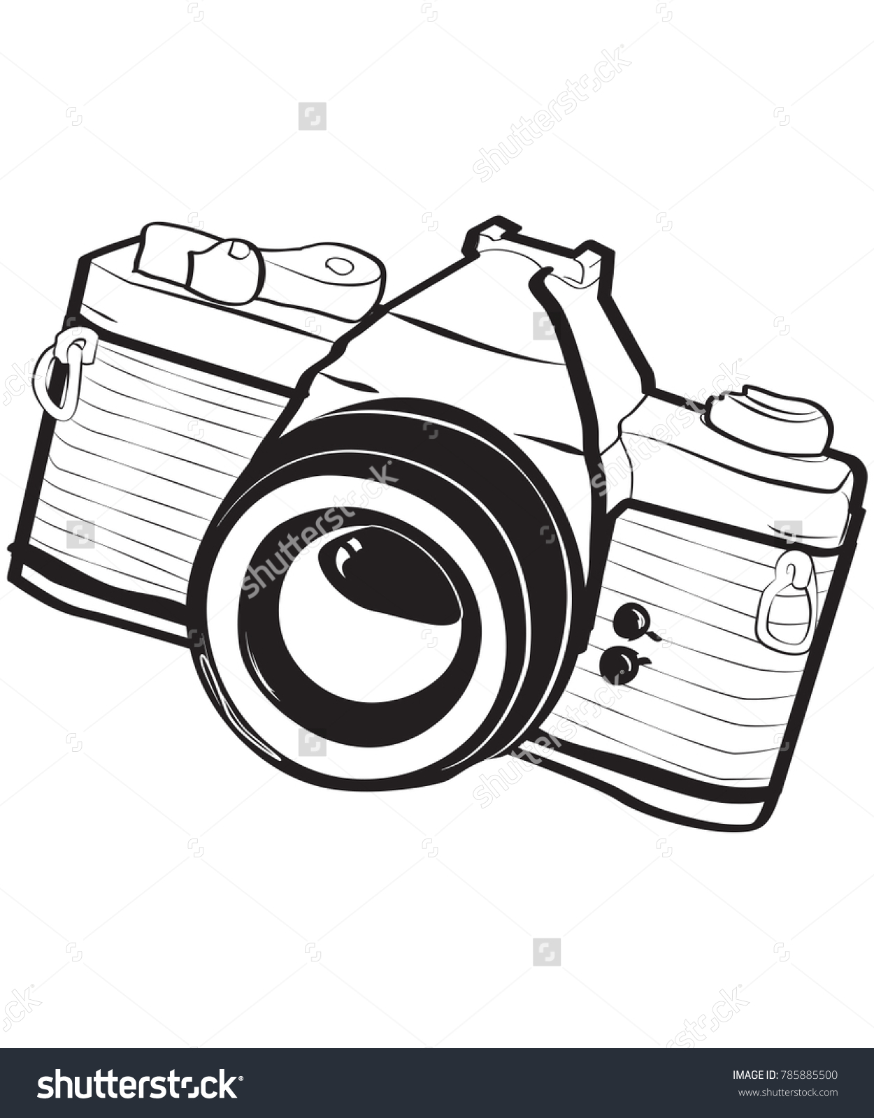 Camera Painted Illustrator Stock Vector (Royalty Free) 785885500 ...