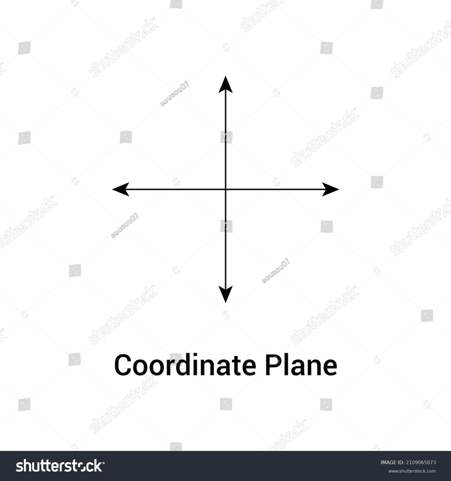 Cartesian Plane Mathematics Stock Vector (Royalty Free) 2109065873