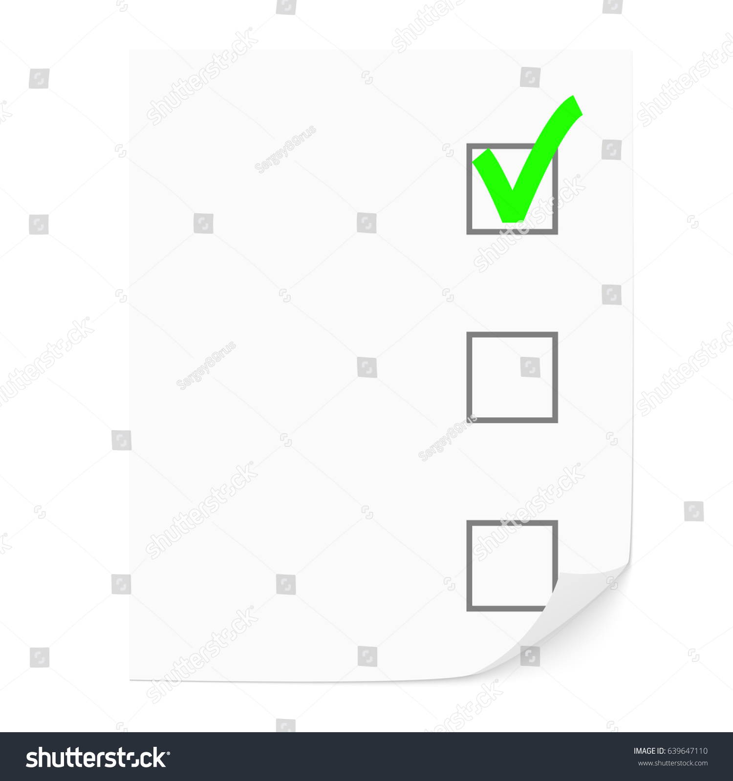 Check List 库存矢量图（免版税）639647110 | Shutterstock