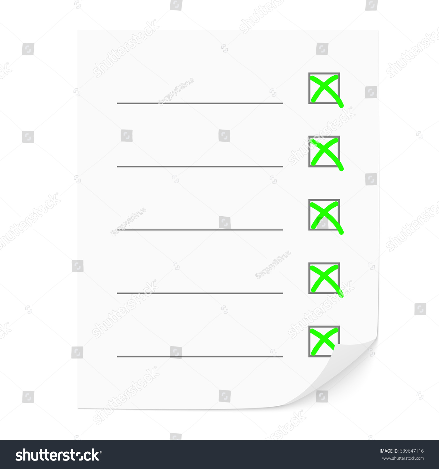 Check List: Vector có sẵn (miễn phí bản quyền) 639647116 | Shutterstock