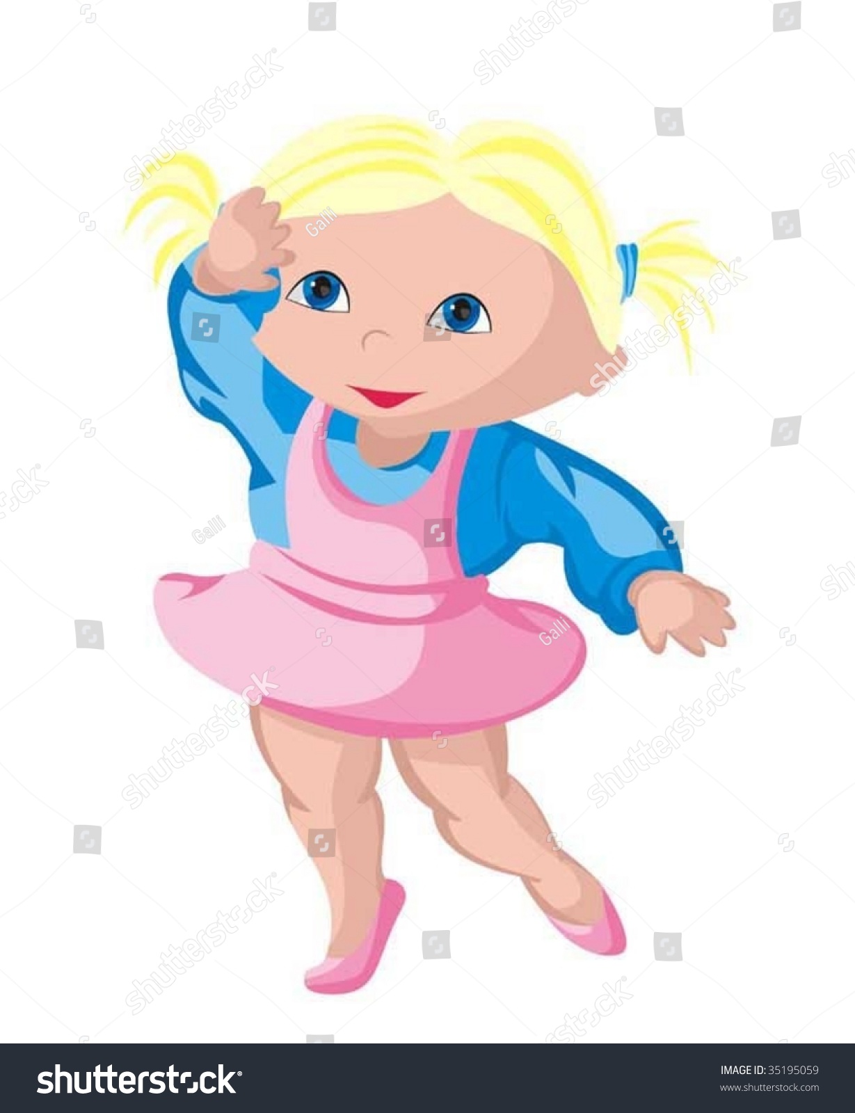 Child Ballerina Stock Vector (Royalty Free) 35195059