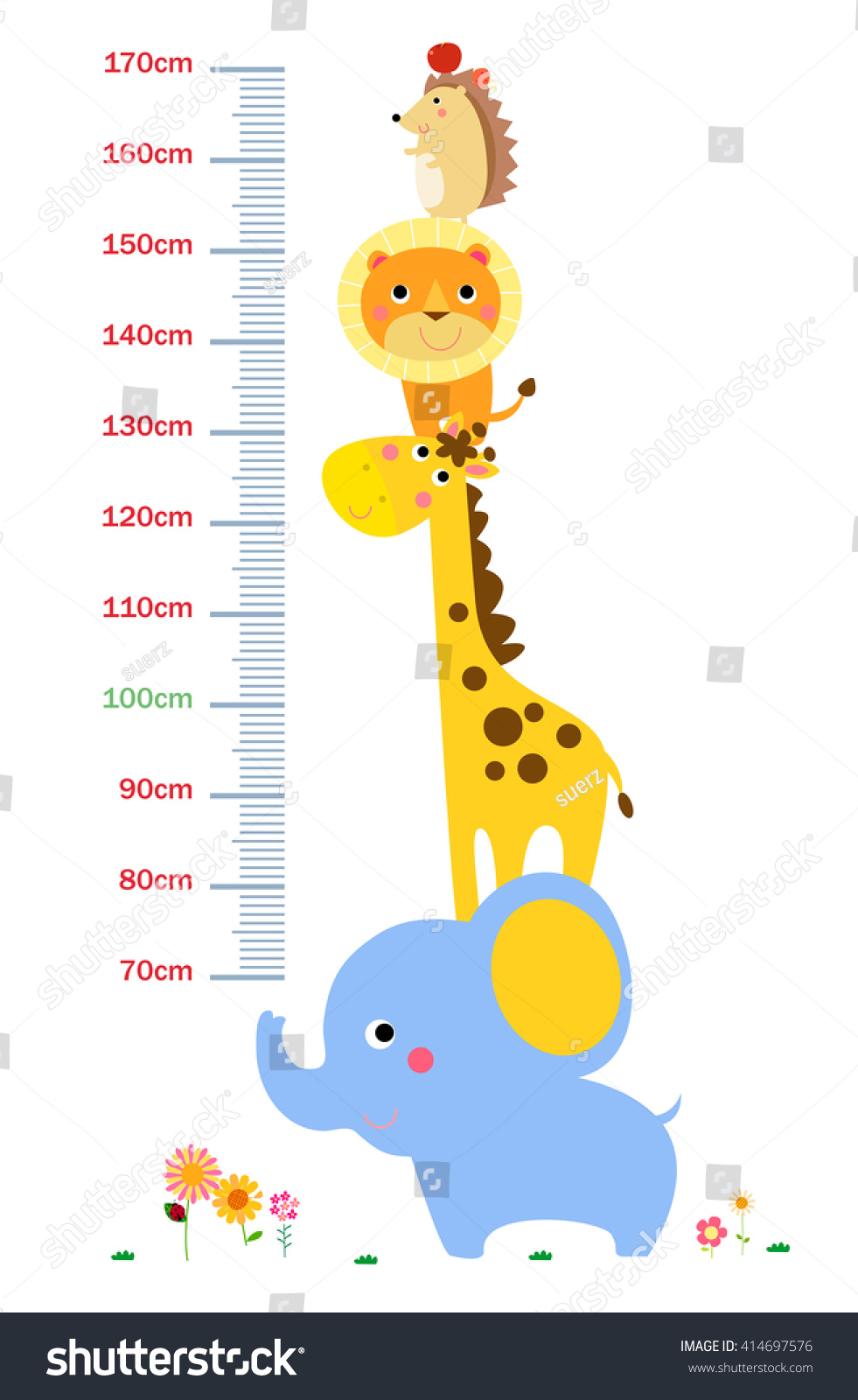 Childs Height Illustrations Stock Vector (Royalty Free) 414697576 ...