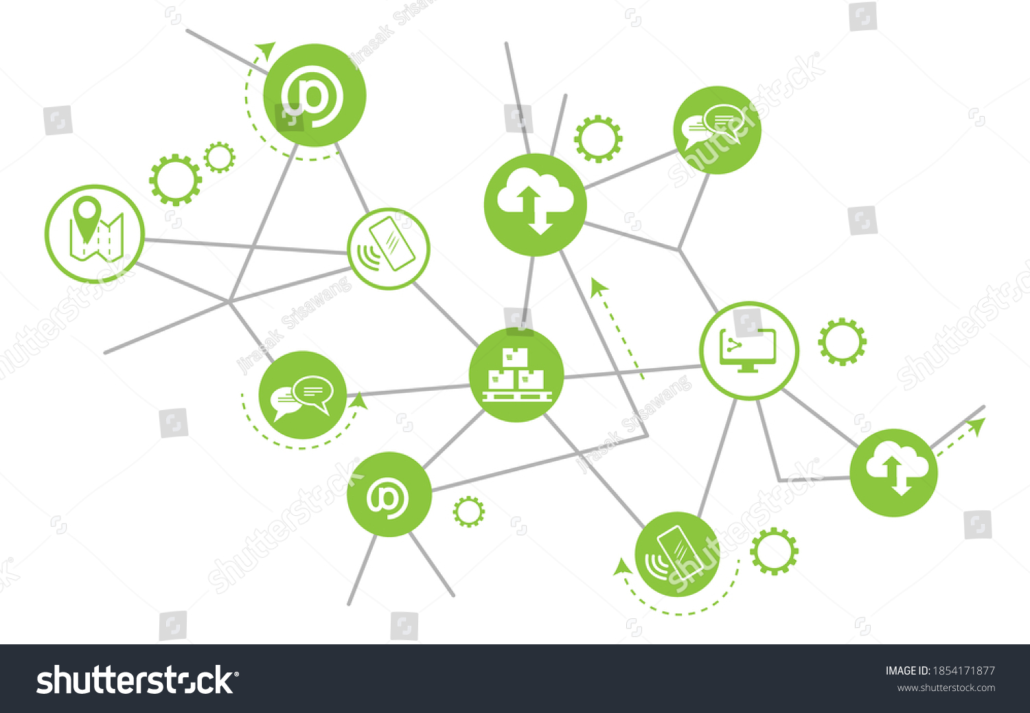 Concept Digitalization Mobile Communication Stock Vector (Royalty Free ... Concept Digitalization Mobile Communication Stock Vector (Royalty Free ...
