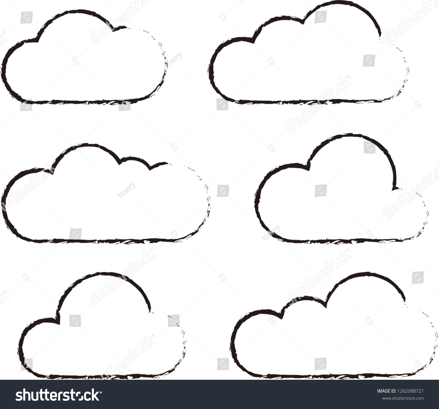 Design Cloud Vector Icon Stock Vector (Royalty Free) 1262088721 ...