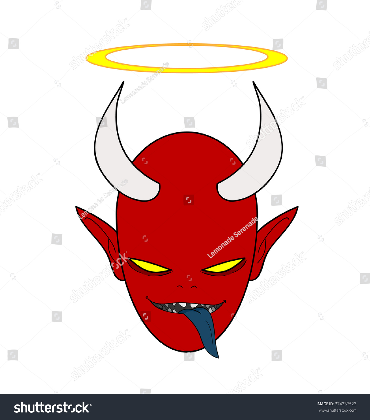 Devil Hand Drawn Vector Illustration Devil Stock Vector (Royalty Free ...
