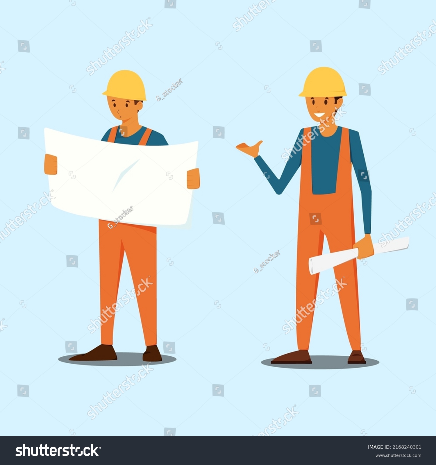 Engineer Vector Illustration Cartoon Character Stock Vector (Royalty ...
